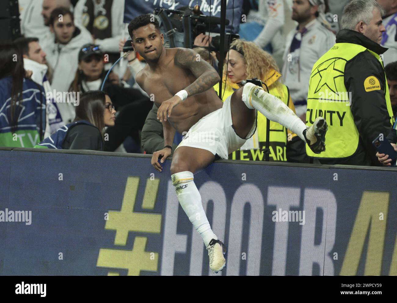 Rodrygo of Real Madrid salutes the supporters following the UEFA ...