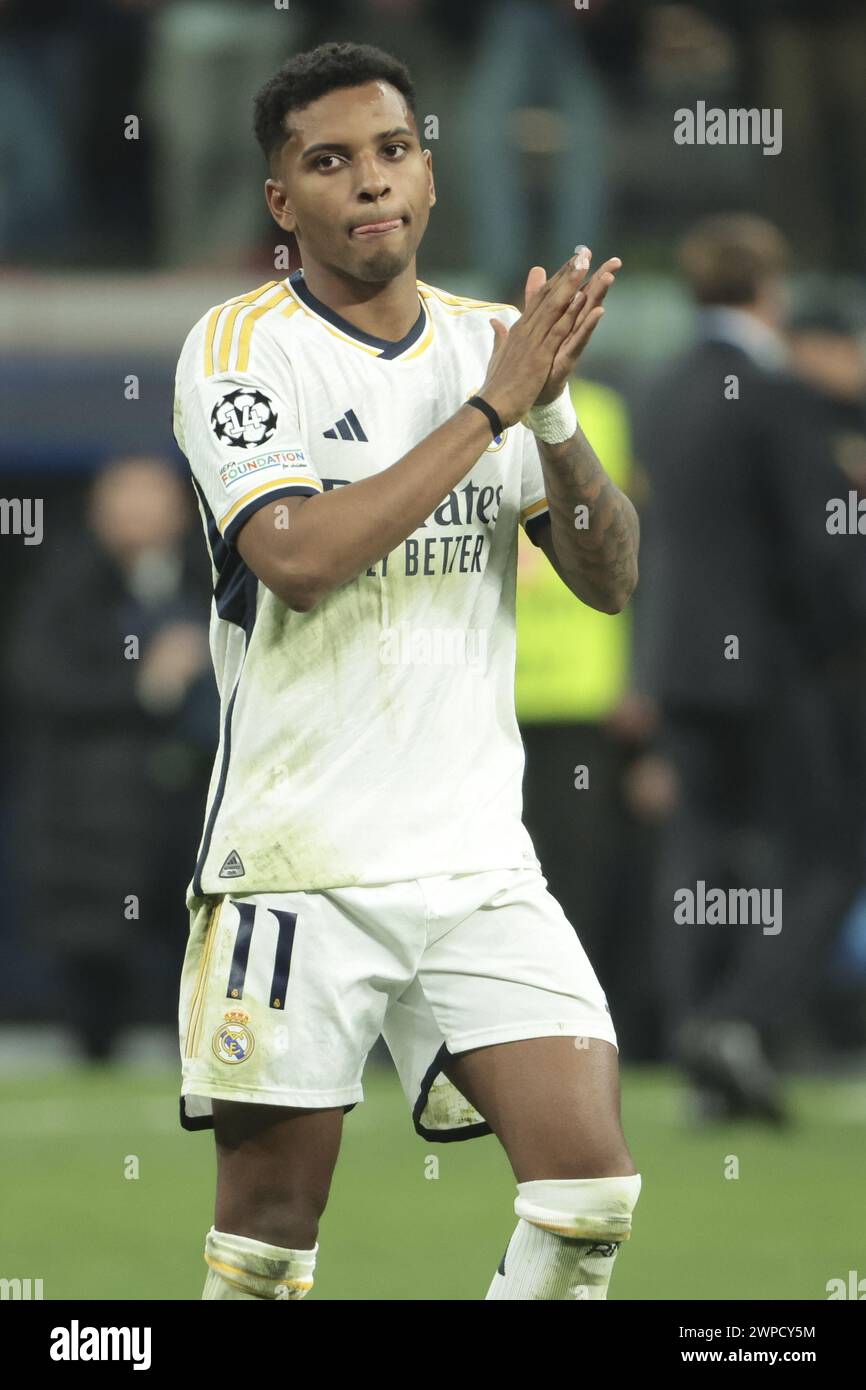 Rodrygo of Real Madrid salutes the supporters following the UEFA ...