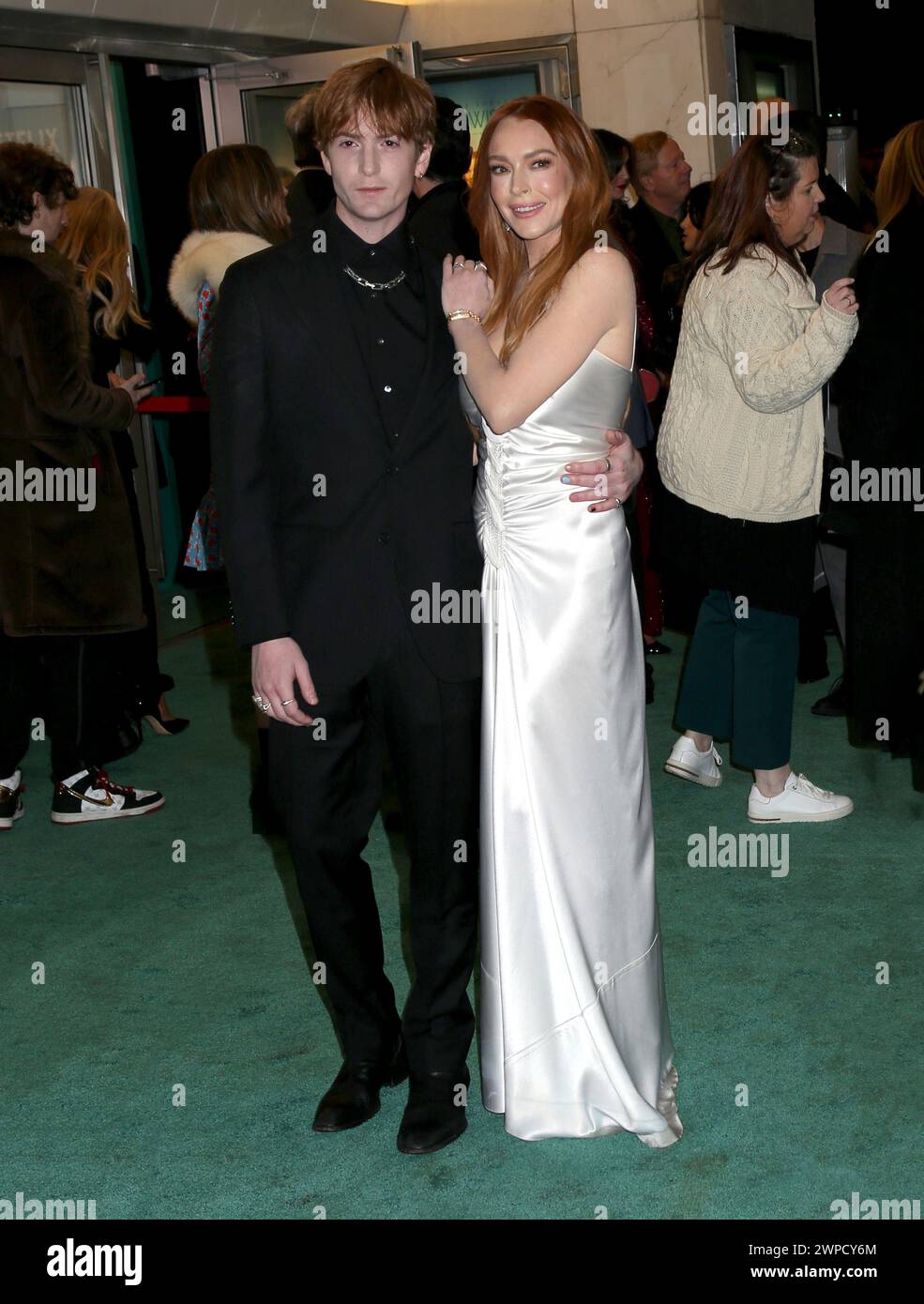 New York City, USA. 05th Mar, 2024. Cody Lohan and Lindsay Lohan attending the 'Irish Wish ...