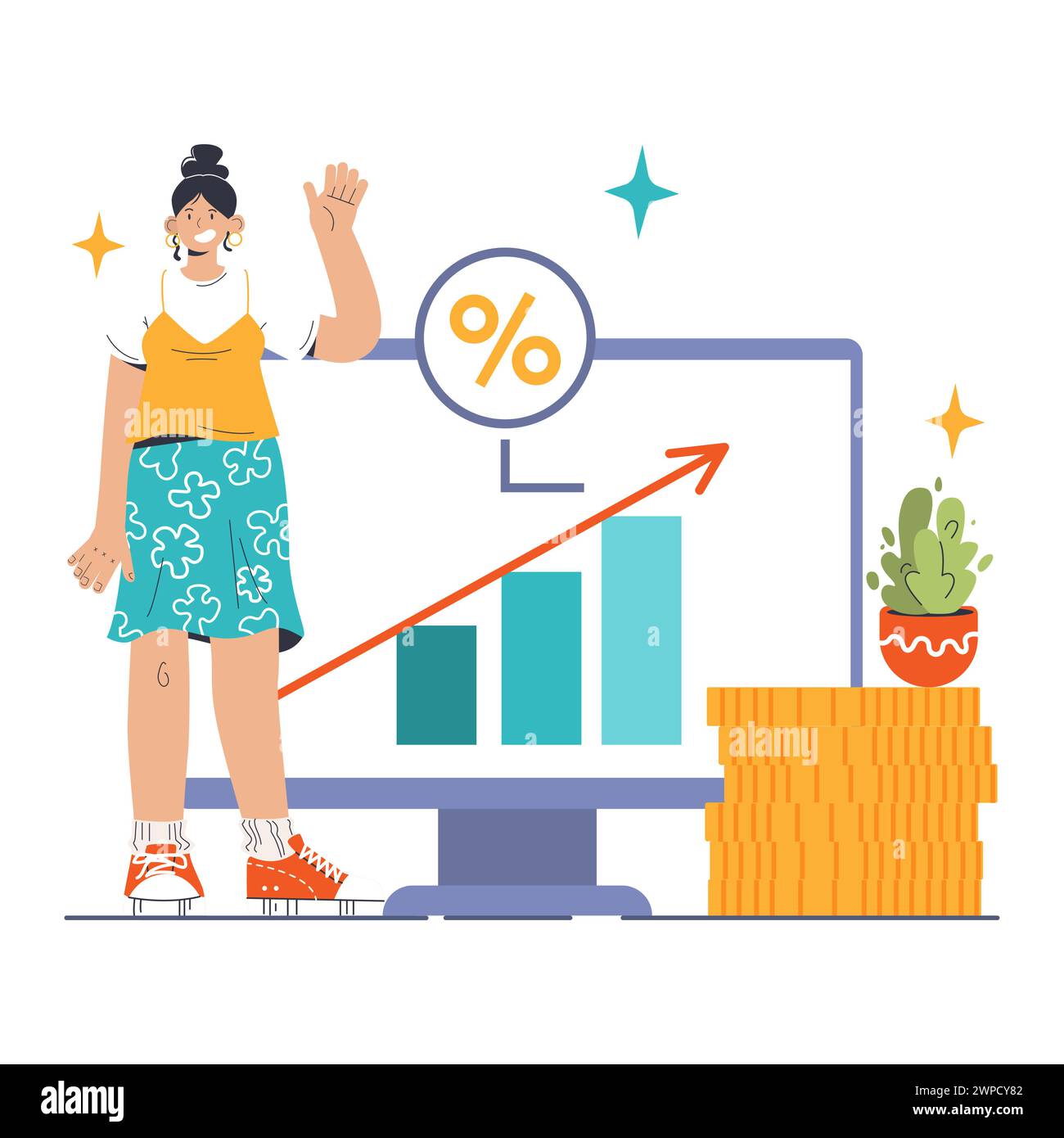 Tax optimization. Financial efficiency, budgeting and economy idea ...