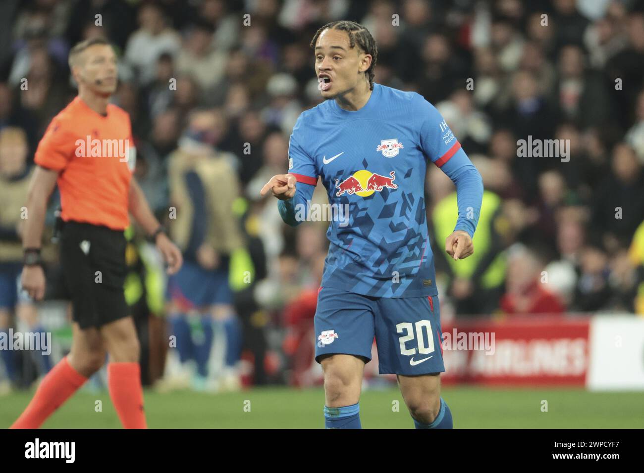 Xavi Simons of RB Leipzig during the UEFA Champions League, Round of 16 ...