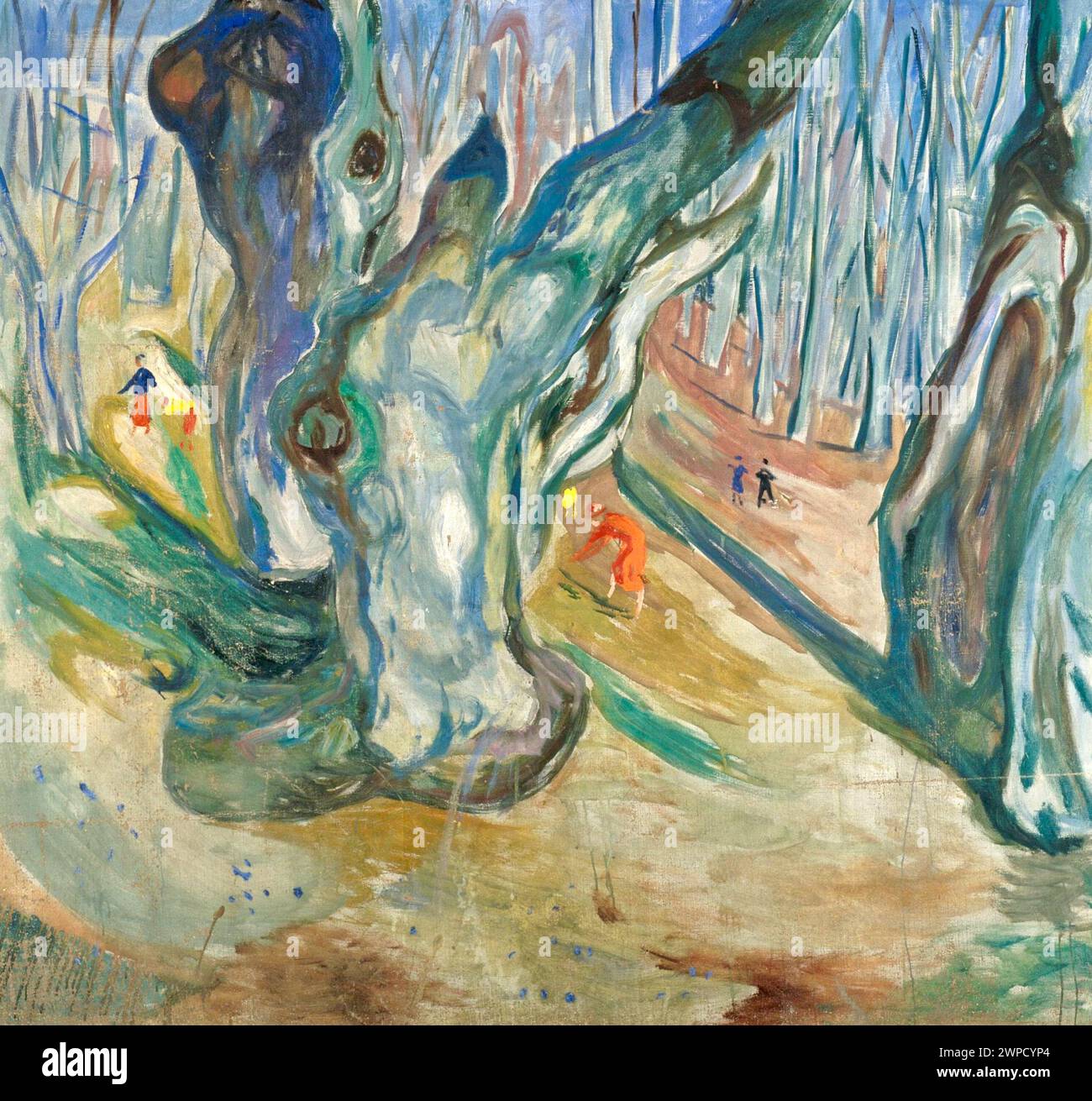 Edvard Munch - Elm Forest in Spring - 1925 Stock Photo - Alamy