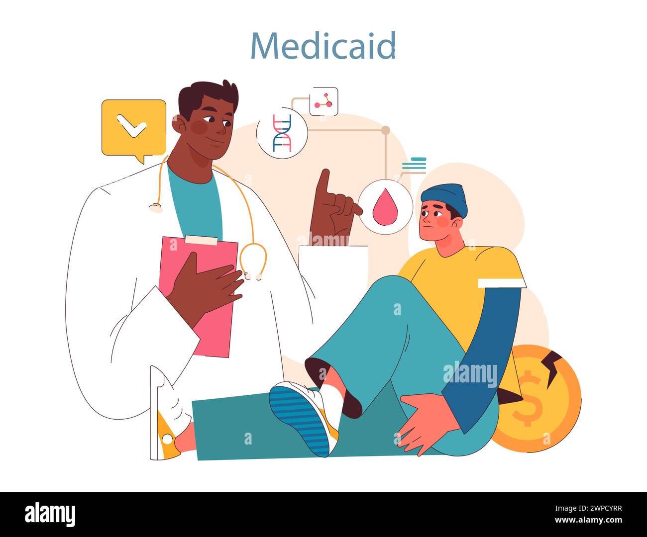 Doctor assures a concerned patient about Medicaid coverage, emphasizing ...
