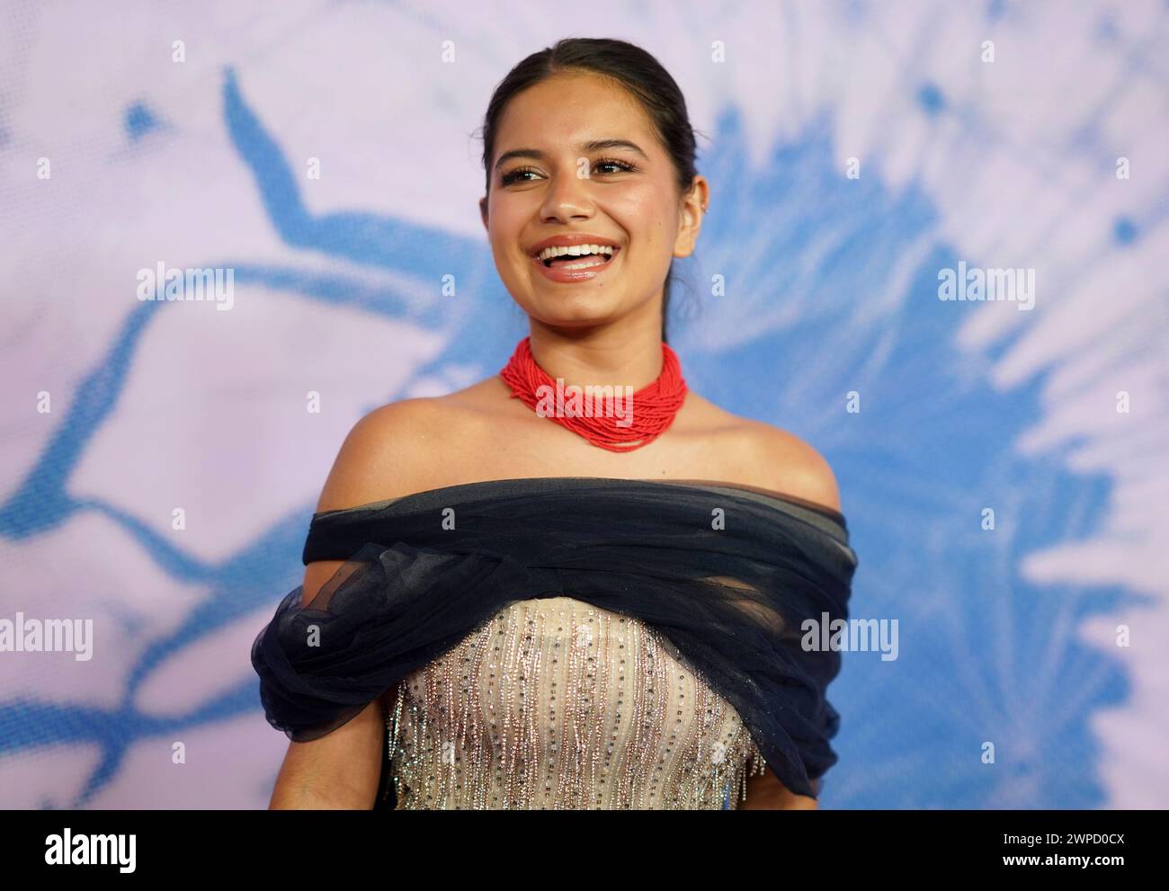 Helena Gualinga arrives at the Green Carpet Fashion Awards, Wednesday ...