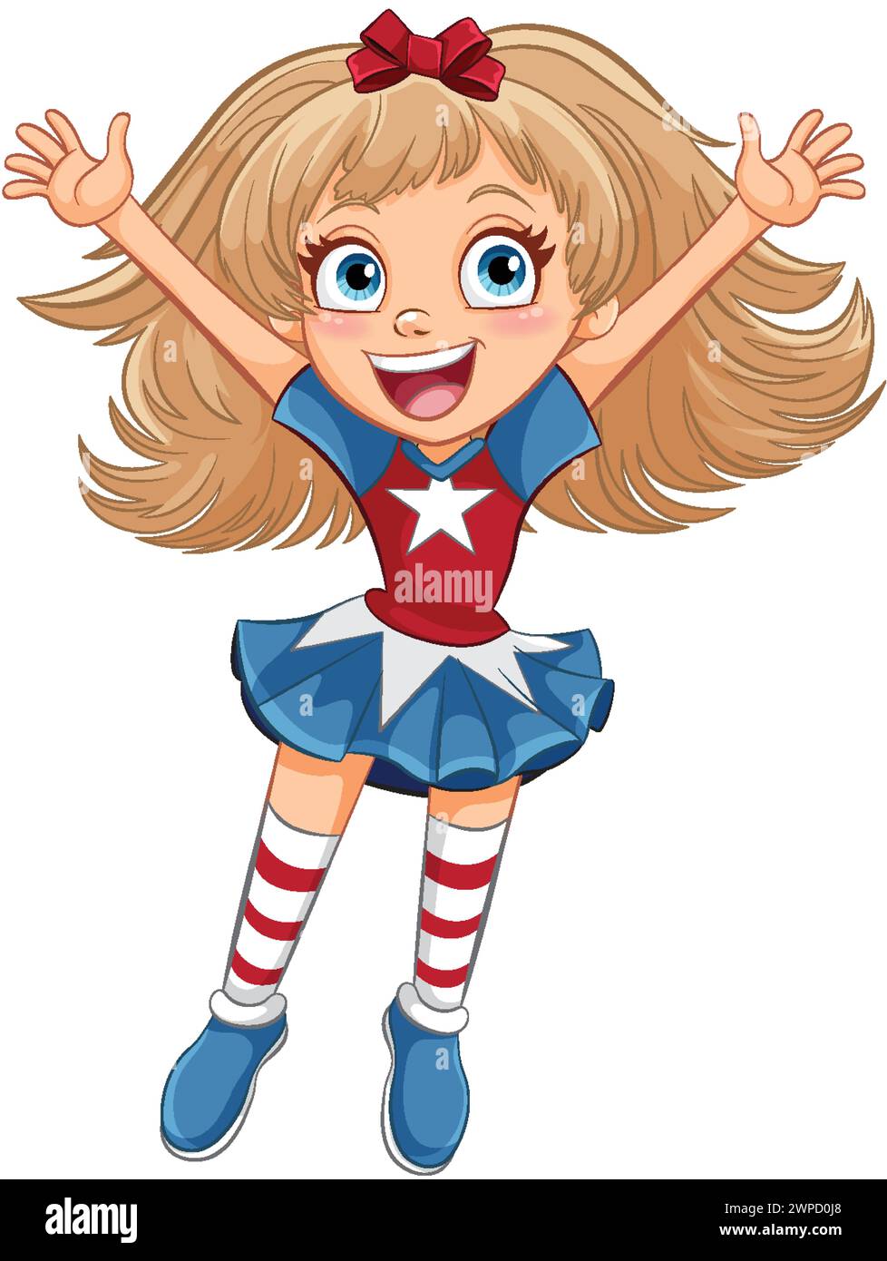 Child star jumping Cut Out Stock Images & Pictures - Alamy