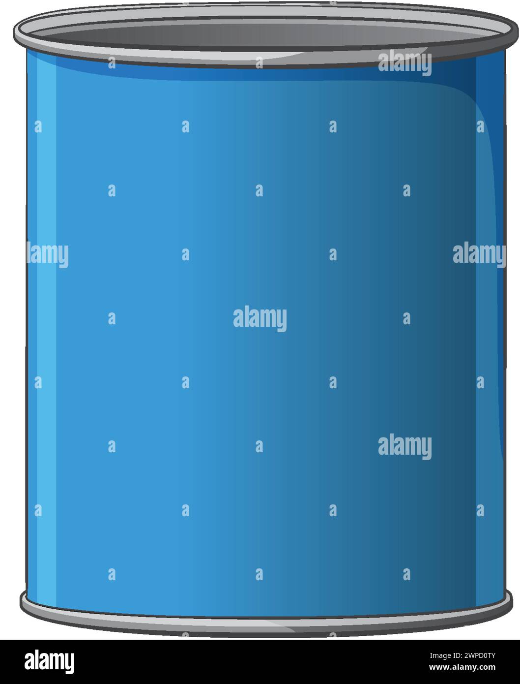 Vector graphic of a simple blue tin can Stock Vector Image & Art - Alamy