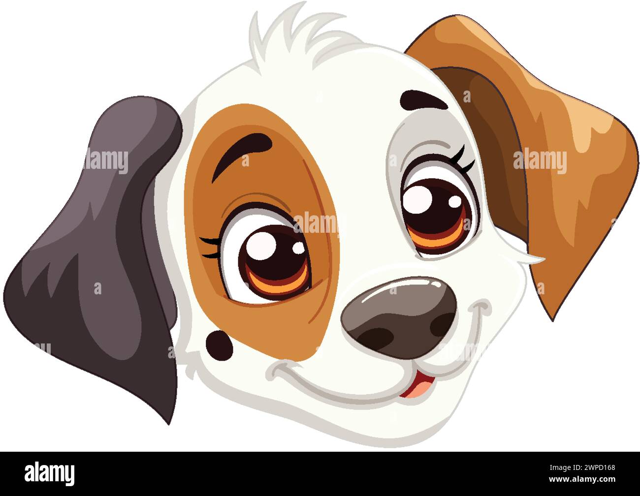 Cute vector illustration of a friendly dog Stock Vector Image & Art - Alamy
