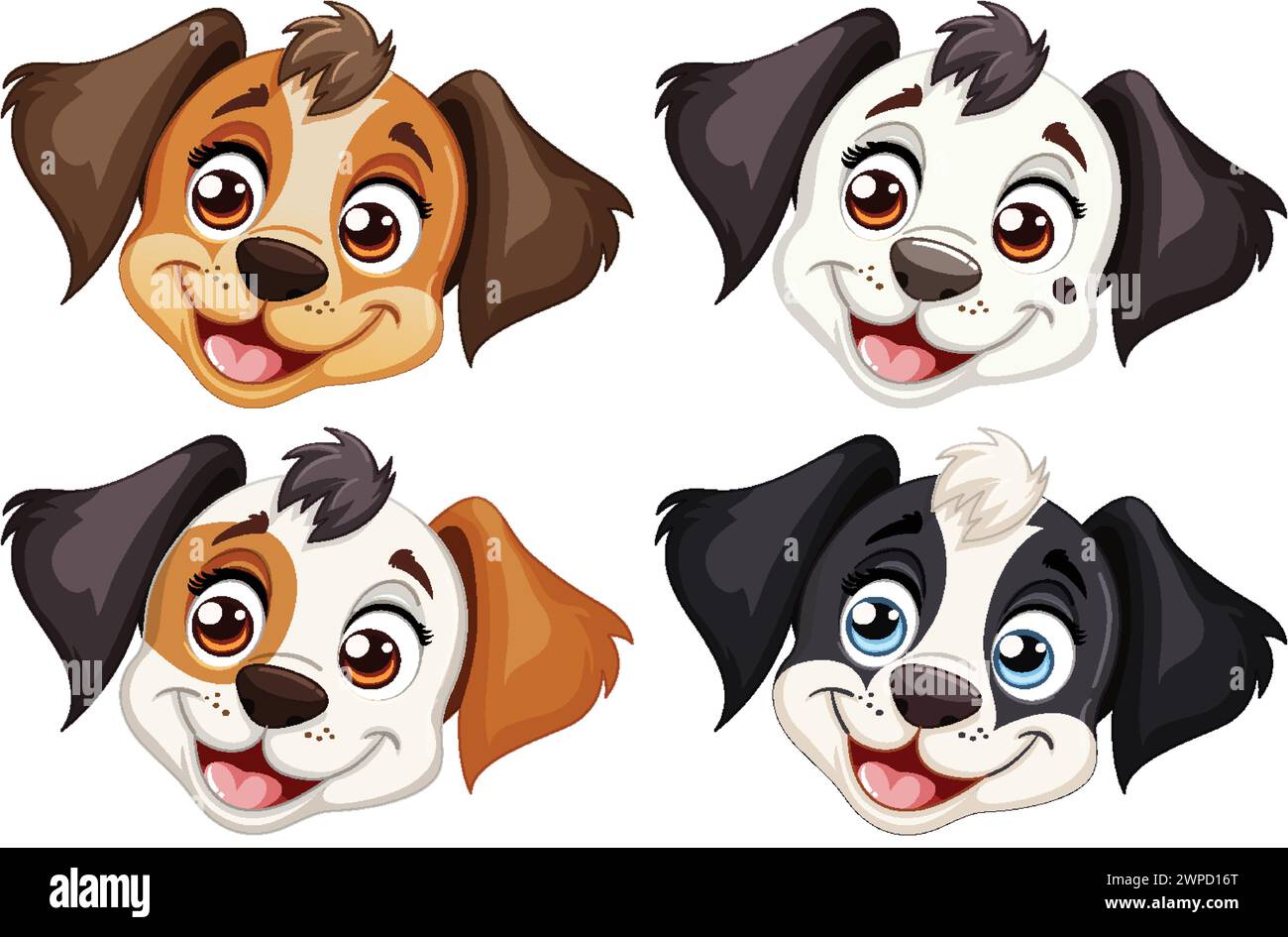 Cartoon dog expressions hi-res stock photography and images - Alamy