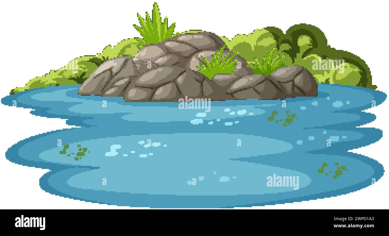 Blue and grey rocks Stock Vector Images - Alamy