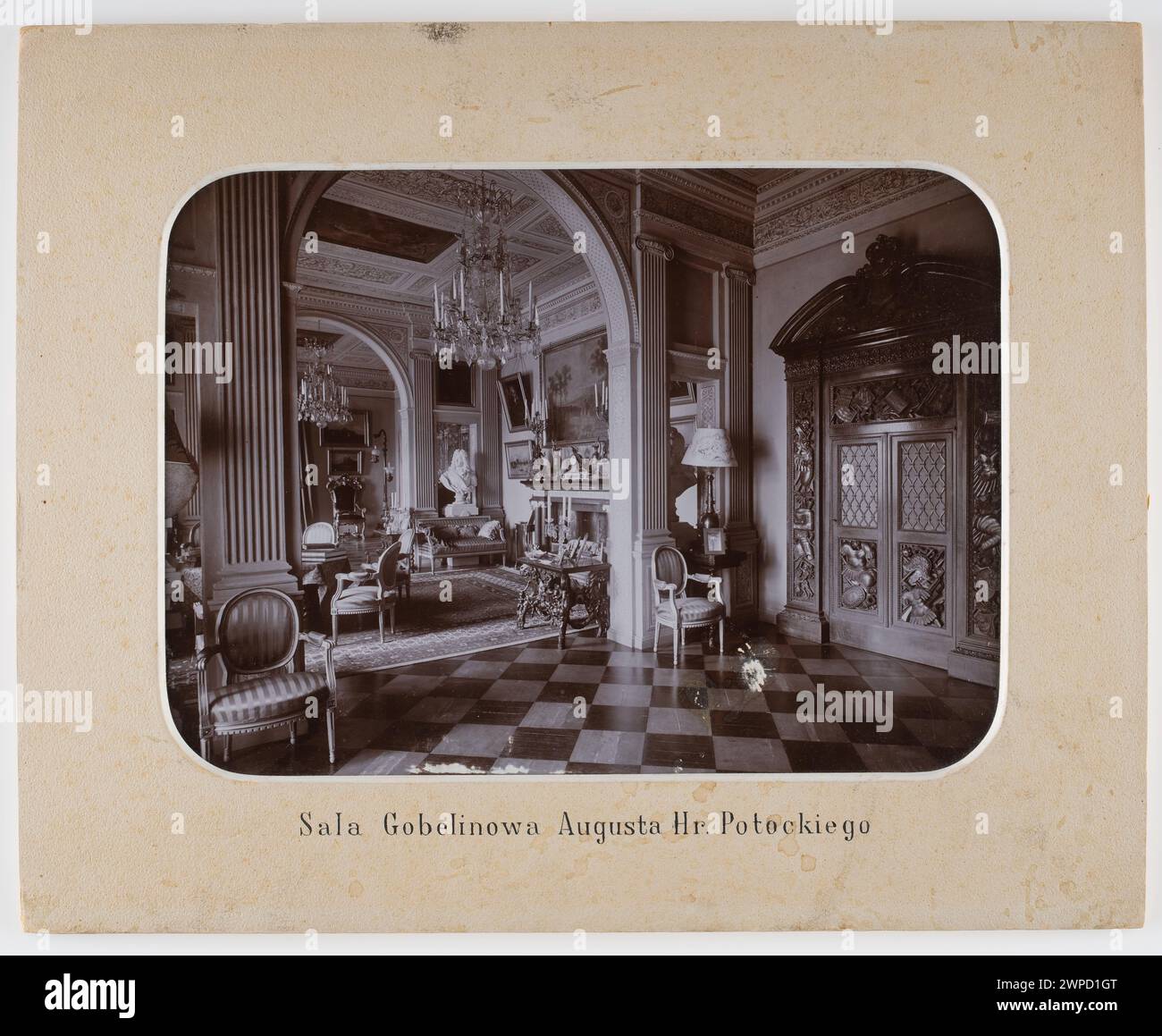 The ceiling ceiling and the front hall structure hi-res stock ...