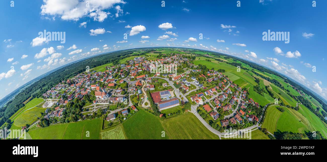 View of Markt Wald in the Danube-Iller region in the Western Forests ...