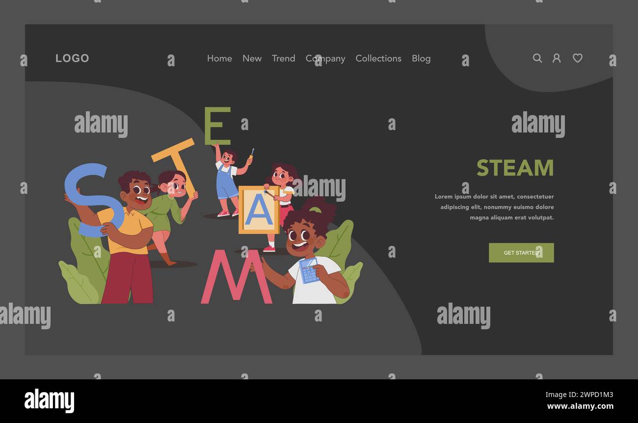 Primary schoolchildren science lesson Stock Vector Images - Alamy