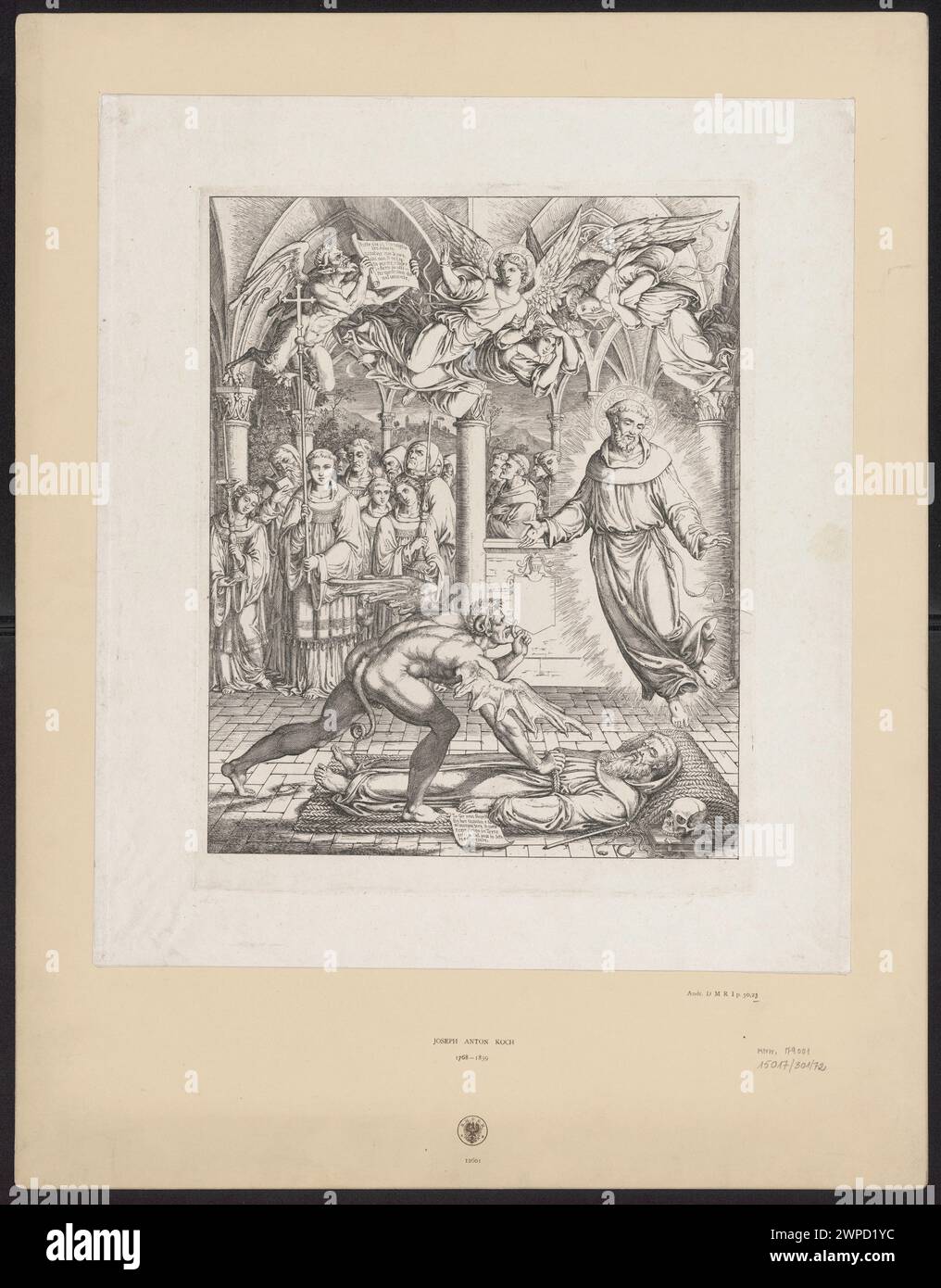 Illustration from Dante's Inferno by Joseph Anton Koch and Joseph Dall ...