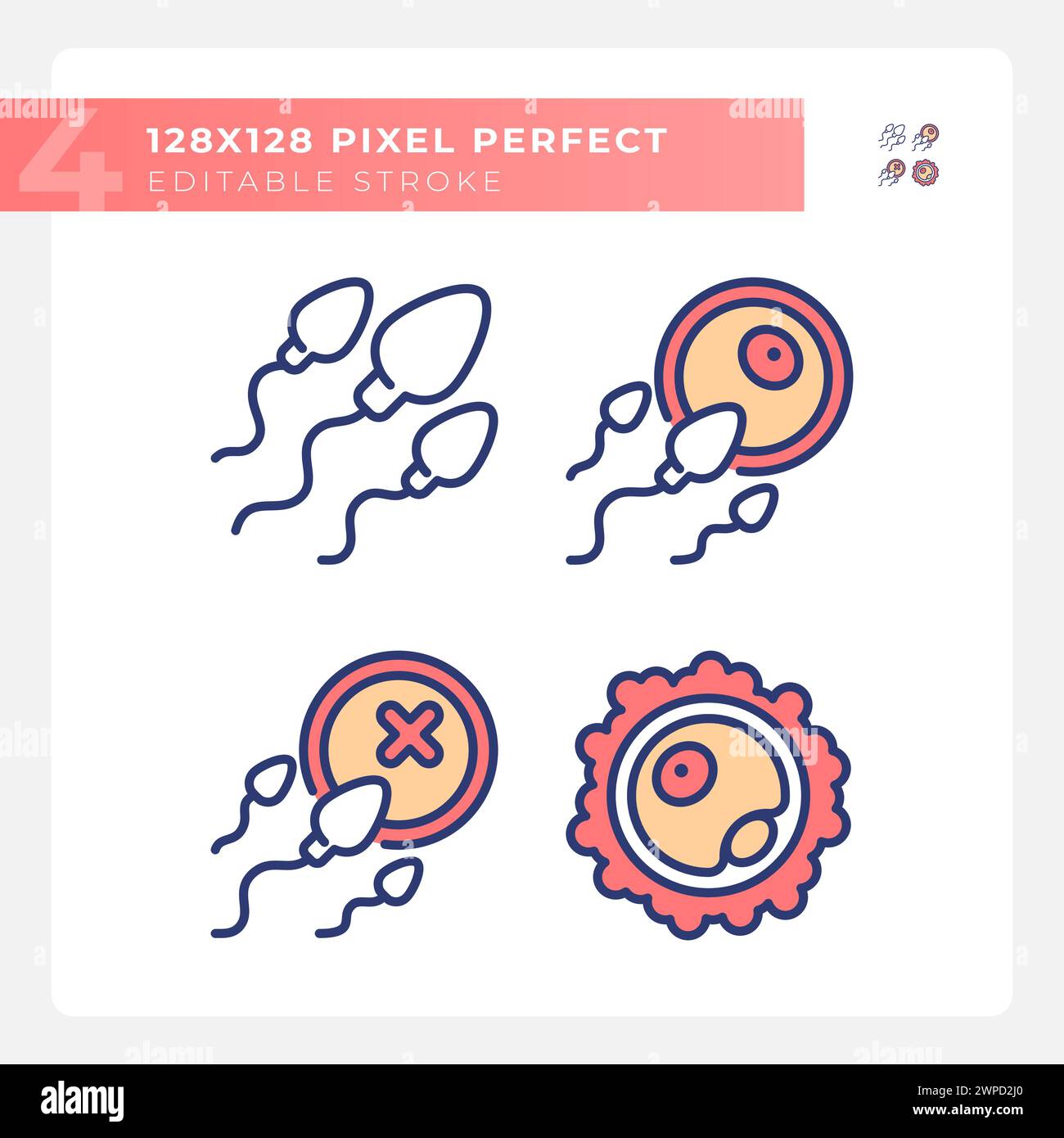 Human sperm cells Stock Vector Images - Alamy