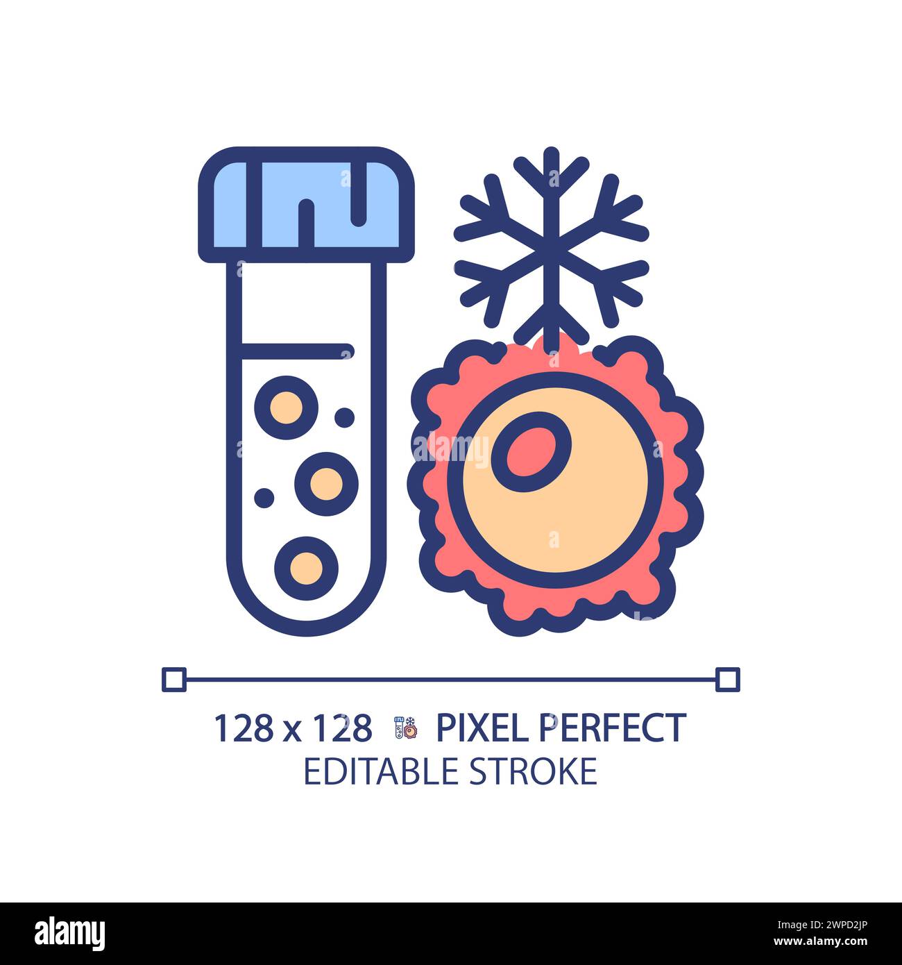 Ovum egg cryopreservation RGB color icon Stock Vector Image & Art - Alamy
