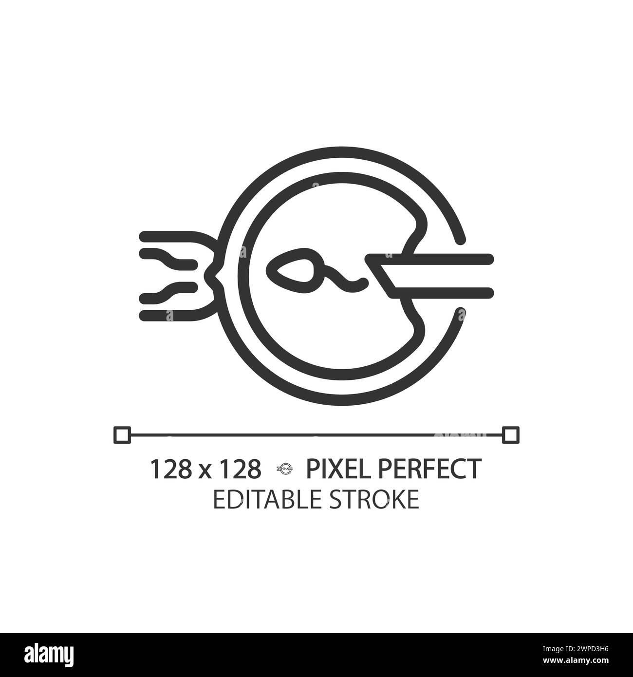 Intracytoplasmic sperm injection linear icon Stock Vector Image & Art ...