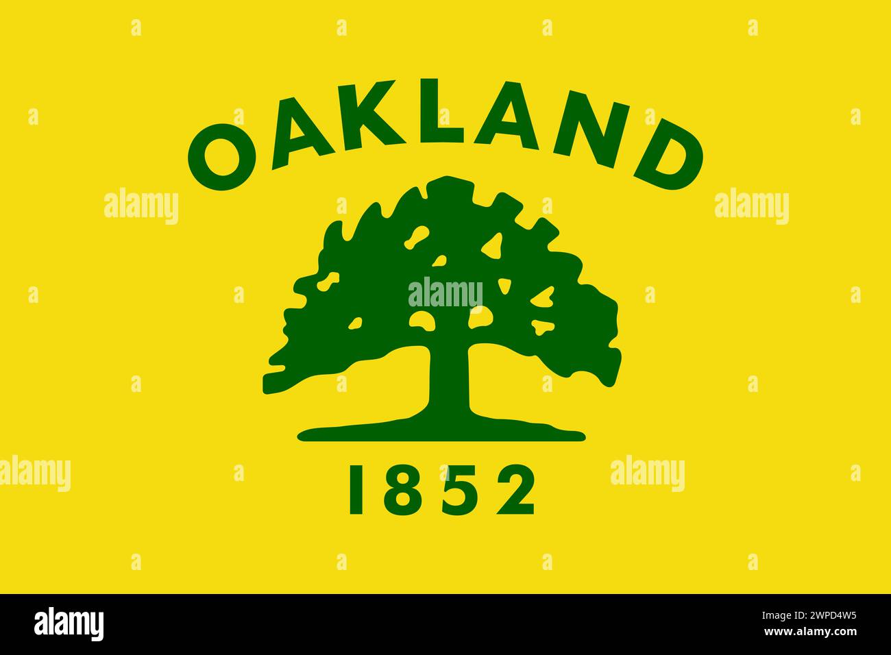 Flag of the city of Oakland - California Stock Photo - Alamy