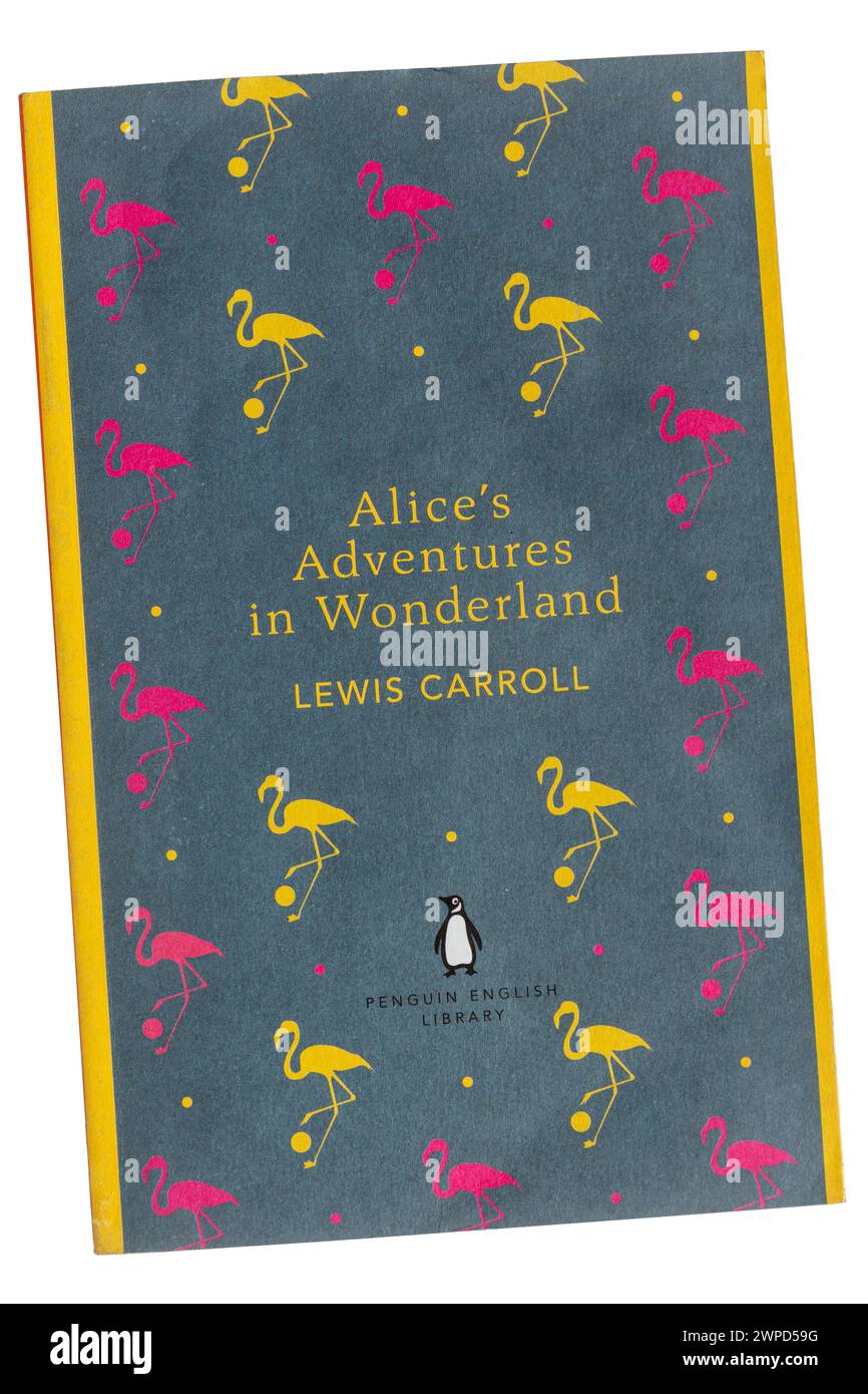 Alice's Adventures in Wonderland by Lewis Carroll, paperback book, classic novel Stock Photo - Alamy