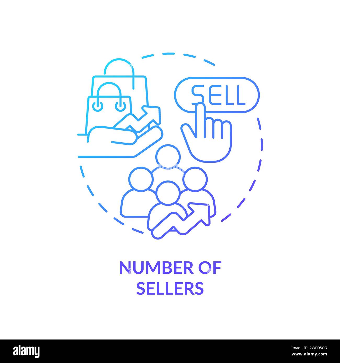 Number of sellers Stock Vector Images - Alamy
