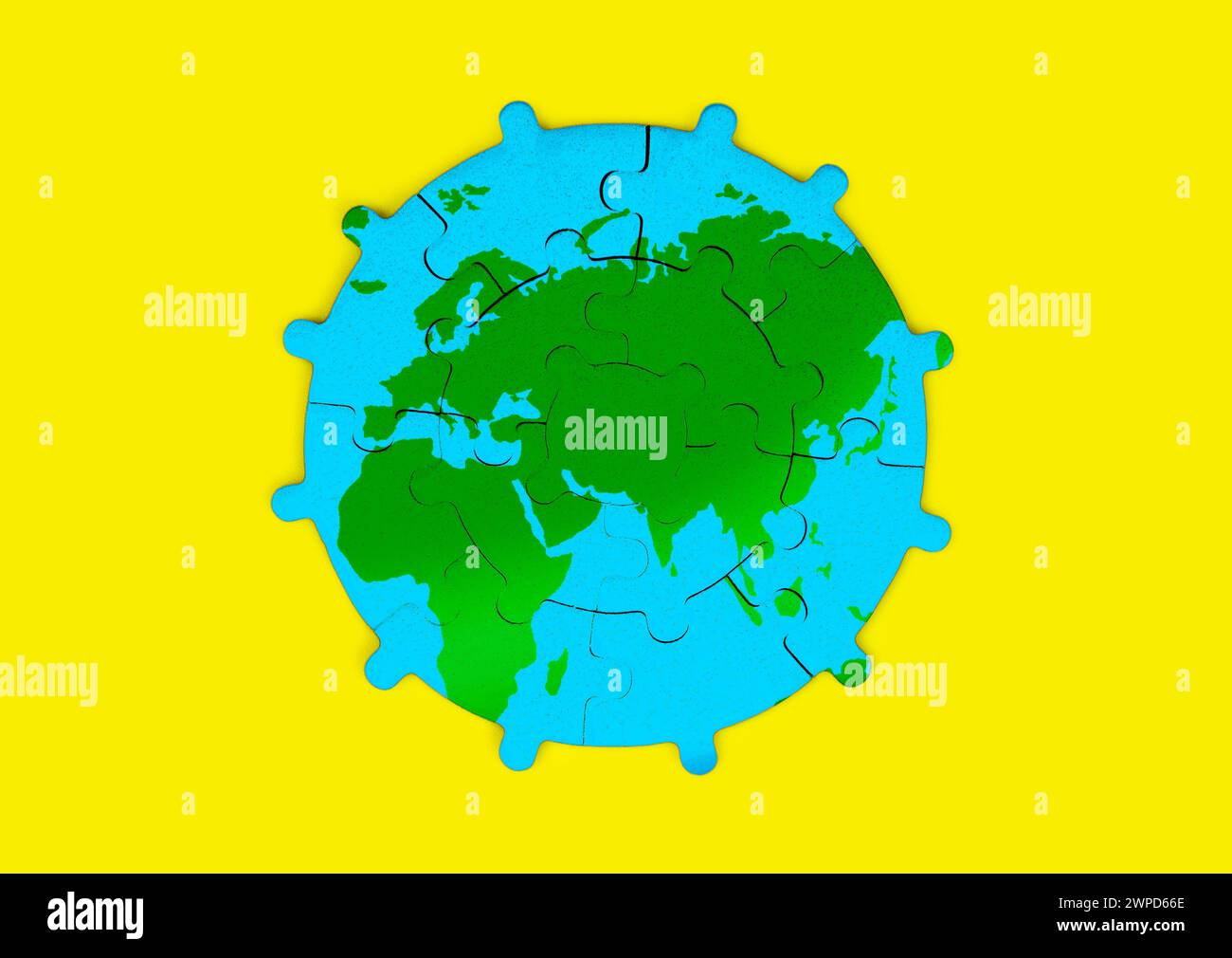 Continents and oceans map hi-res stock photography and images - Alamy