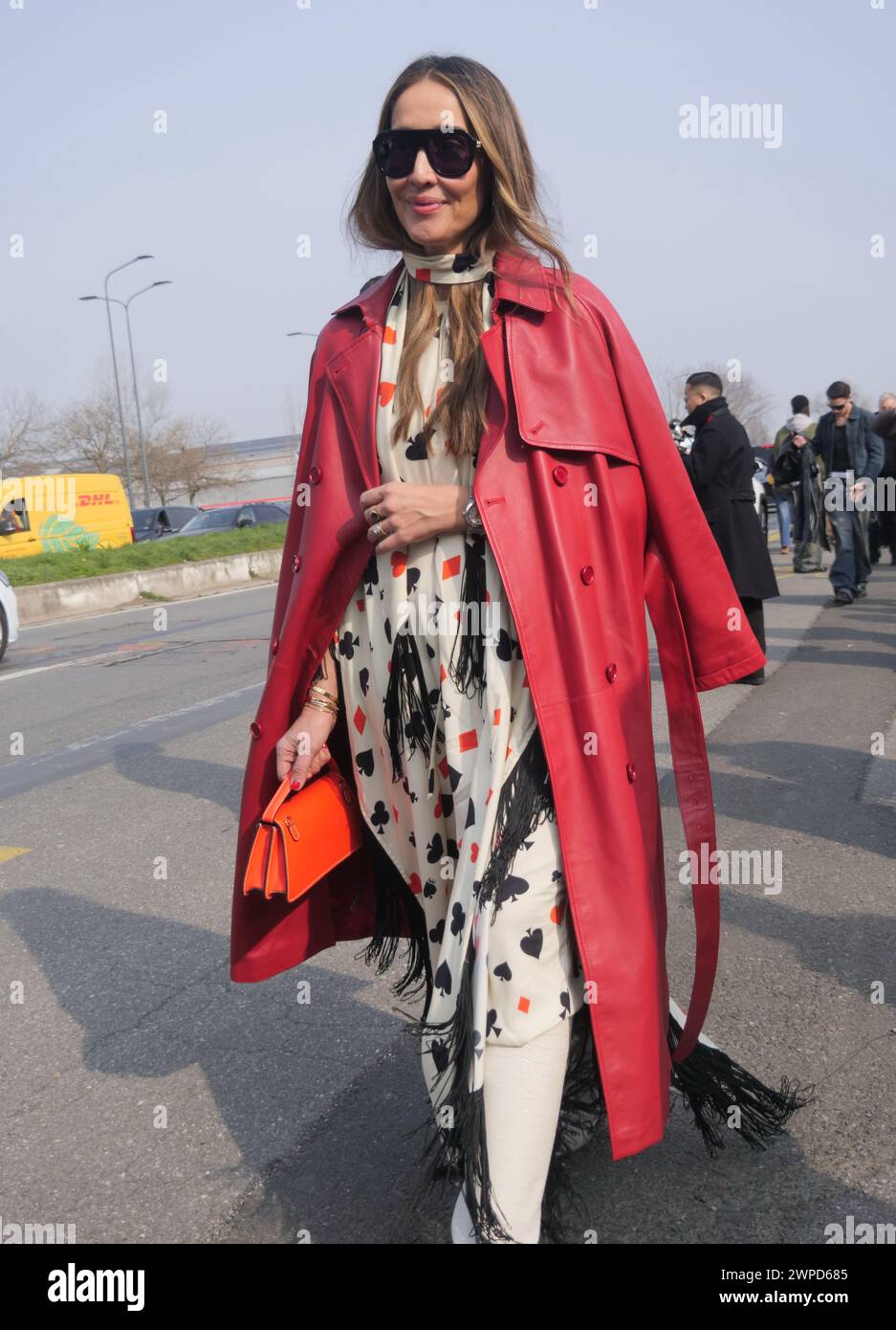 Fashion blogger street style outfit before Diesel fashion show during ...