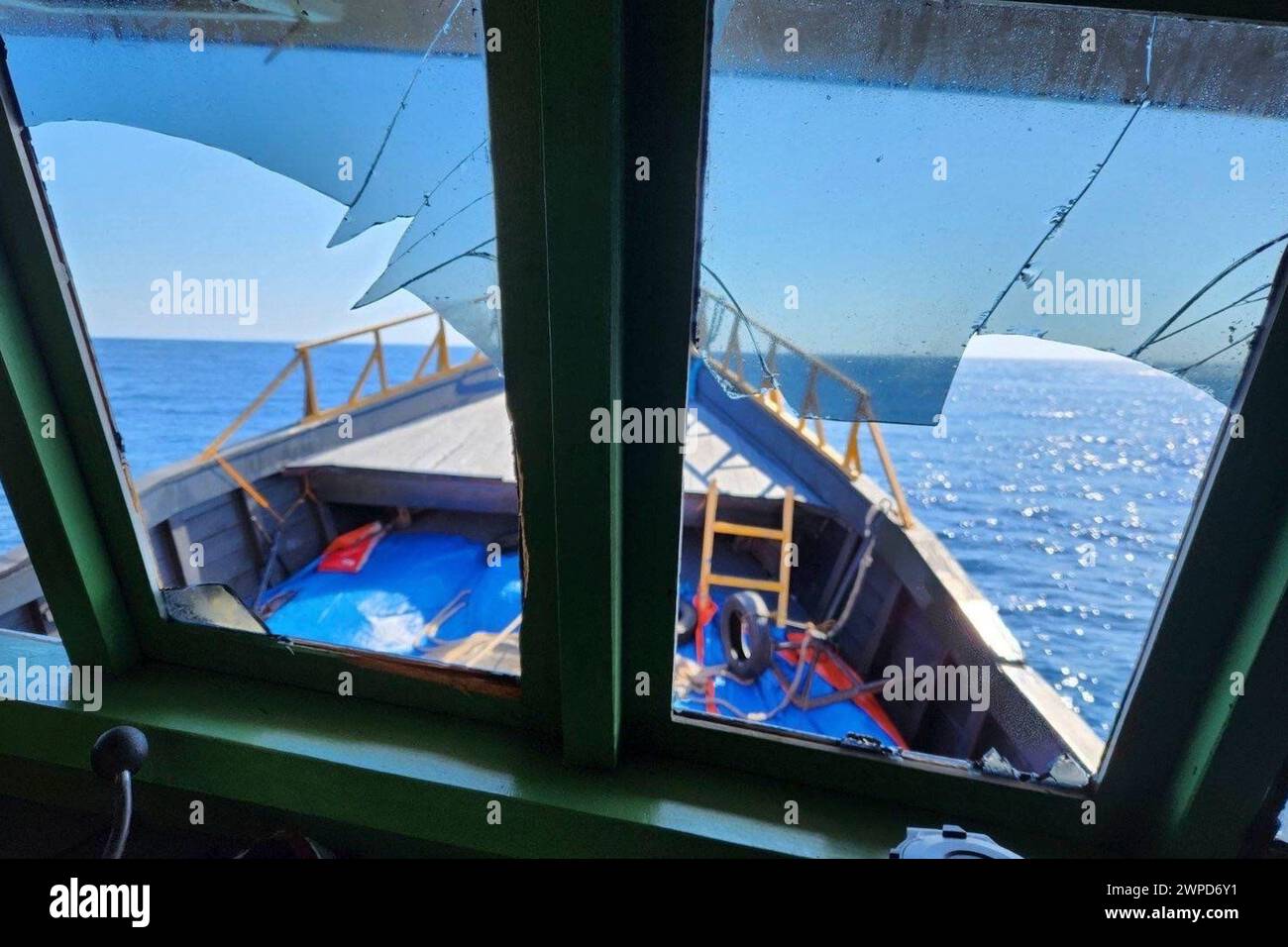 In this photo provided by the Armed Forces of the Philippines, Damaged ...