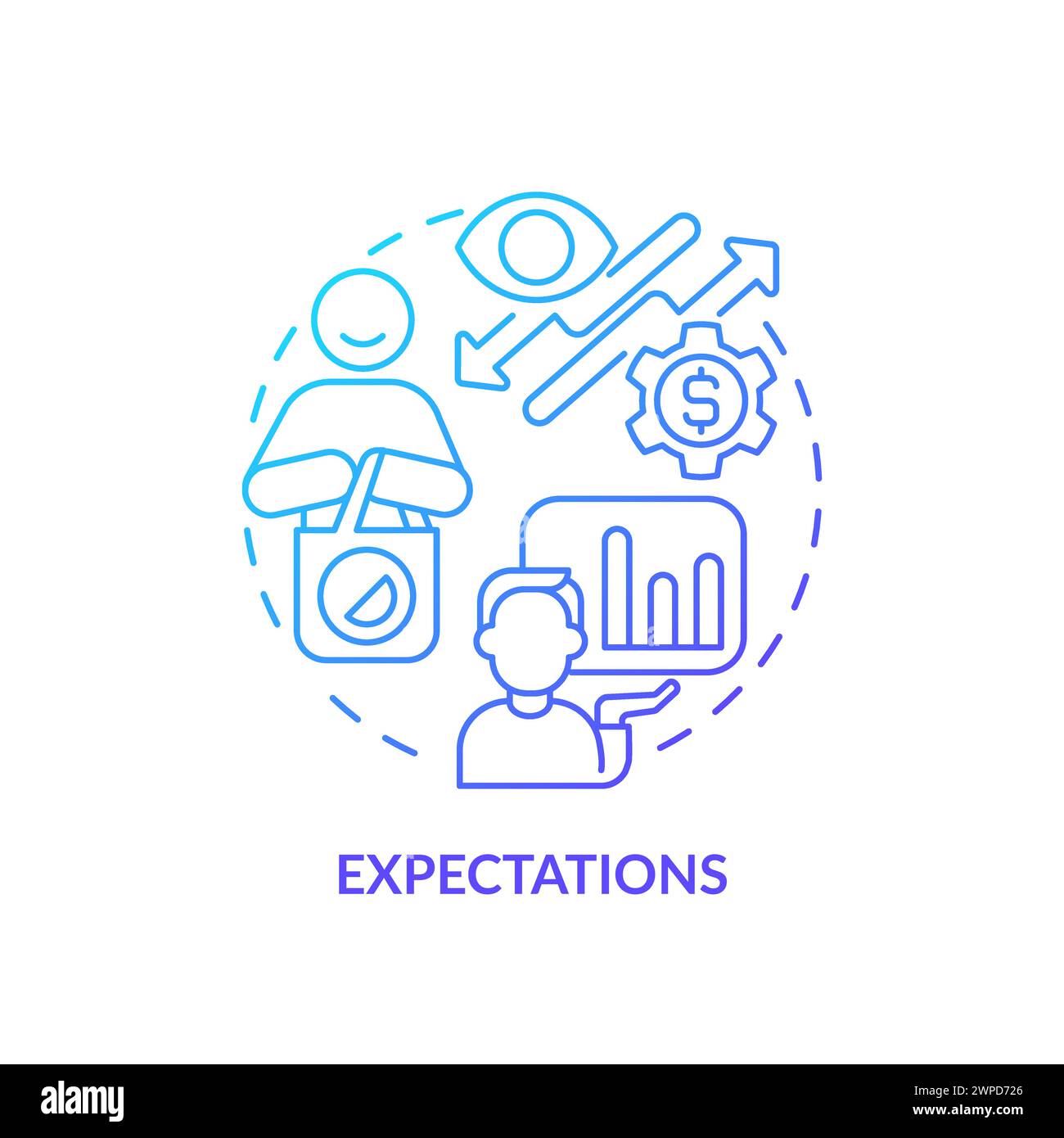 Expectations blue gradient concept icon Stock Vector Image & Art - Alamy Expectations blue gradient concept icon Stock Vector Image & Art - Alamy