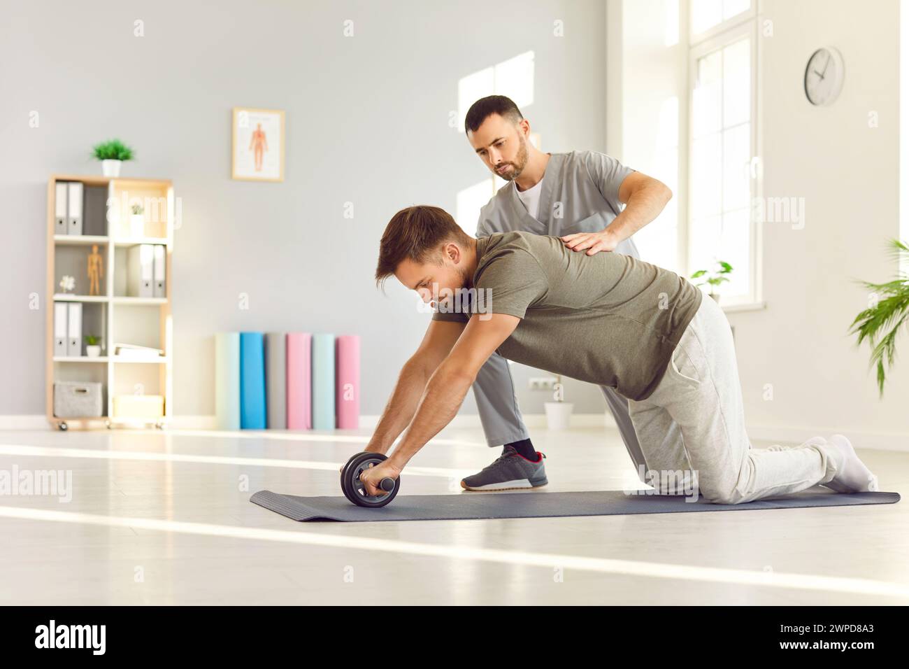 Rehabilitation corrective exercise to reduce chronic back pain, sport ...