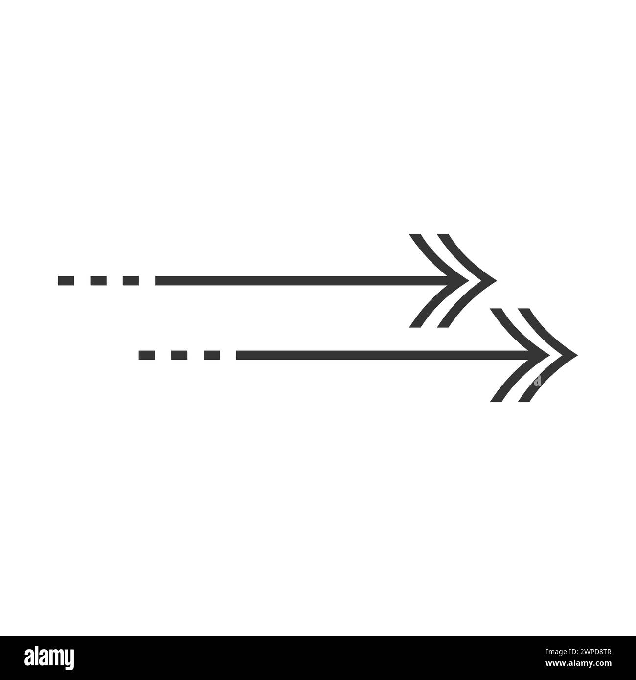 Direction pointer, air movement wind, black arrow sign vector element Stock Vector Image & Art ...