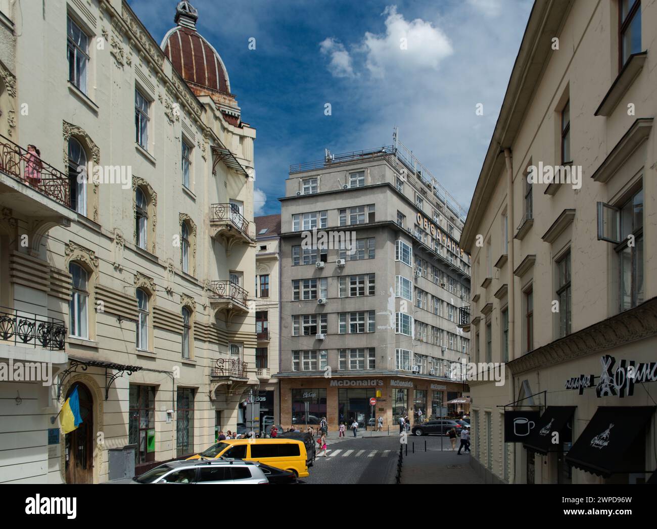Chaikovskoho Street, Sprecher’s Office Building, Lviv, Ukraine Stock ...