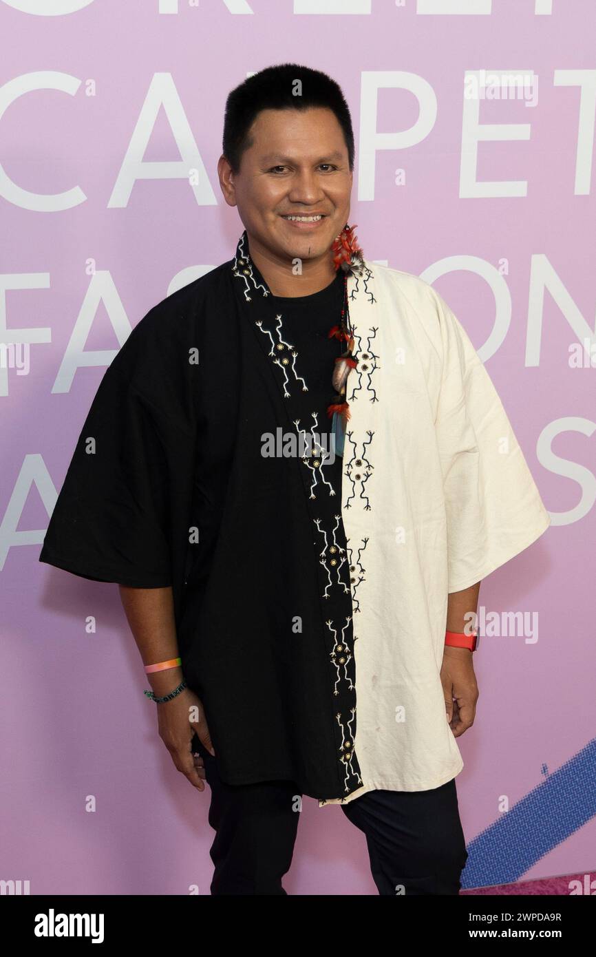 Los Angeles, USA. 06th Mar, 2024. Leo Cerda attends the arrivals of the 2024 Green Carpet ...