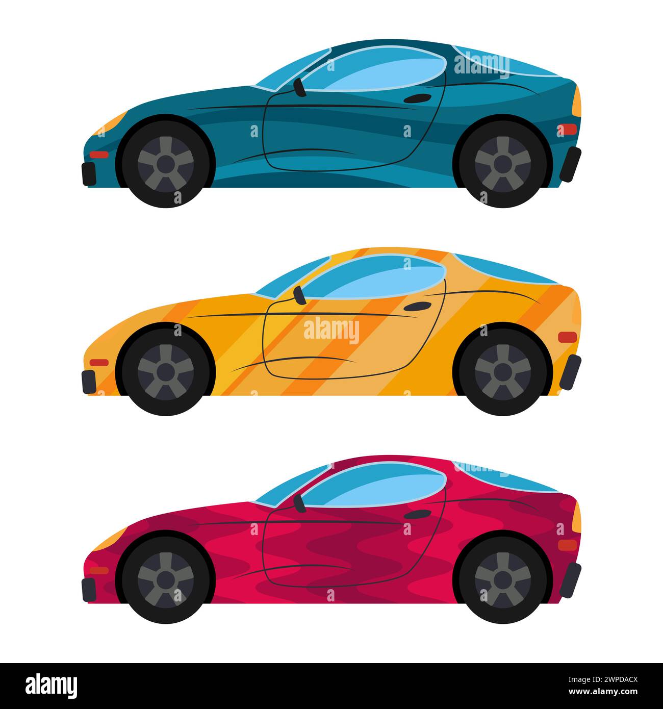 Colorful three wheel taxi Stock Vector Images - Alamy