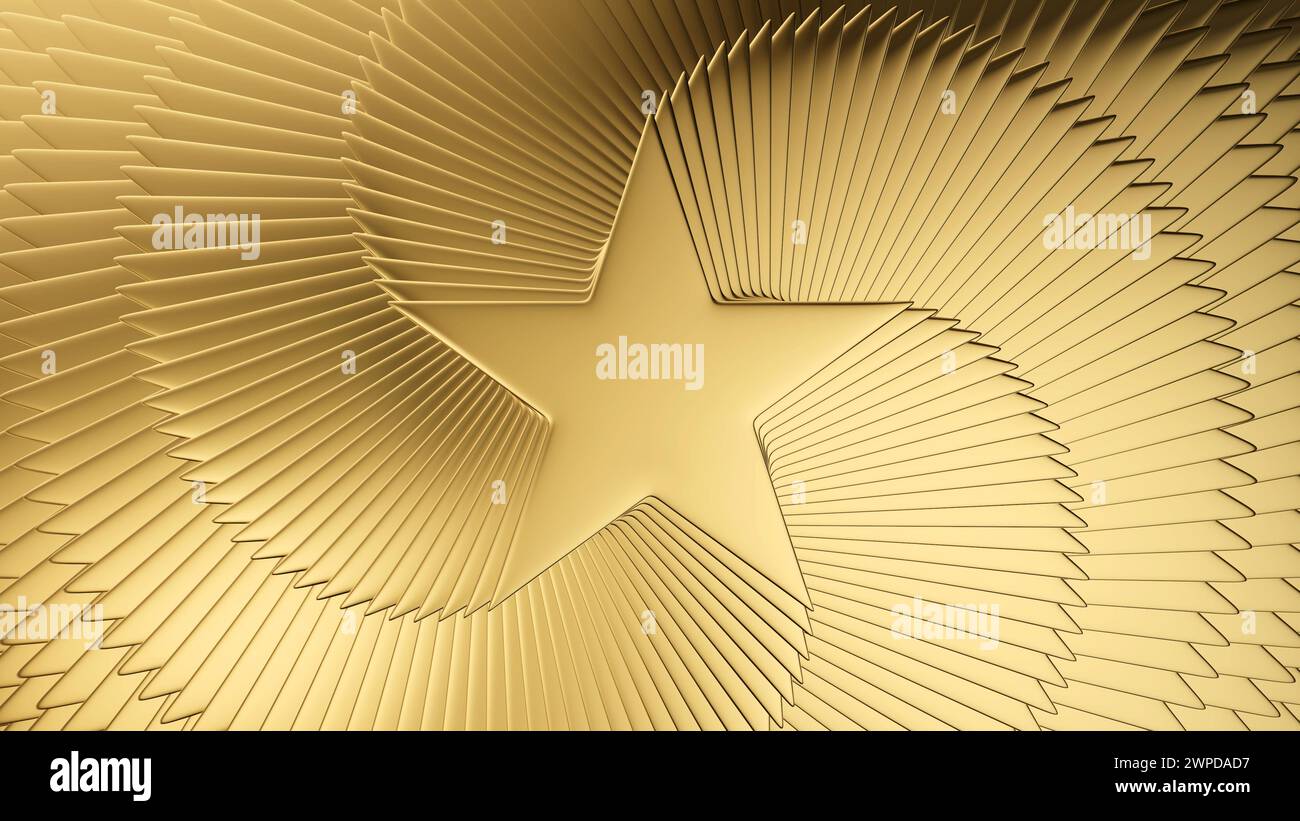gold star spiral trail 3d render illustration Stock Photo - Alamy