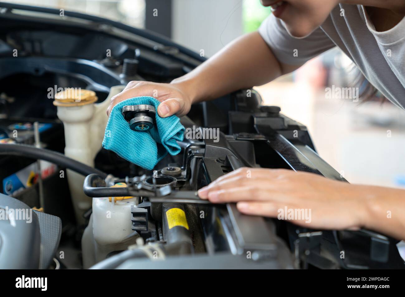 Hand check temperature water hi-res stock photography and images - Alamy