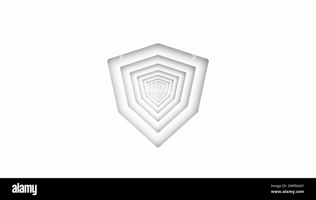 square cube abstract white 3d illustration Stock Photo - Alamy