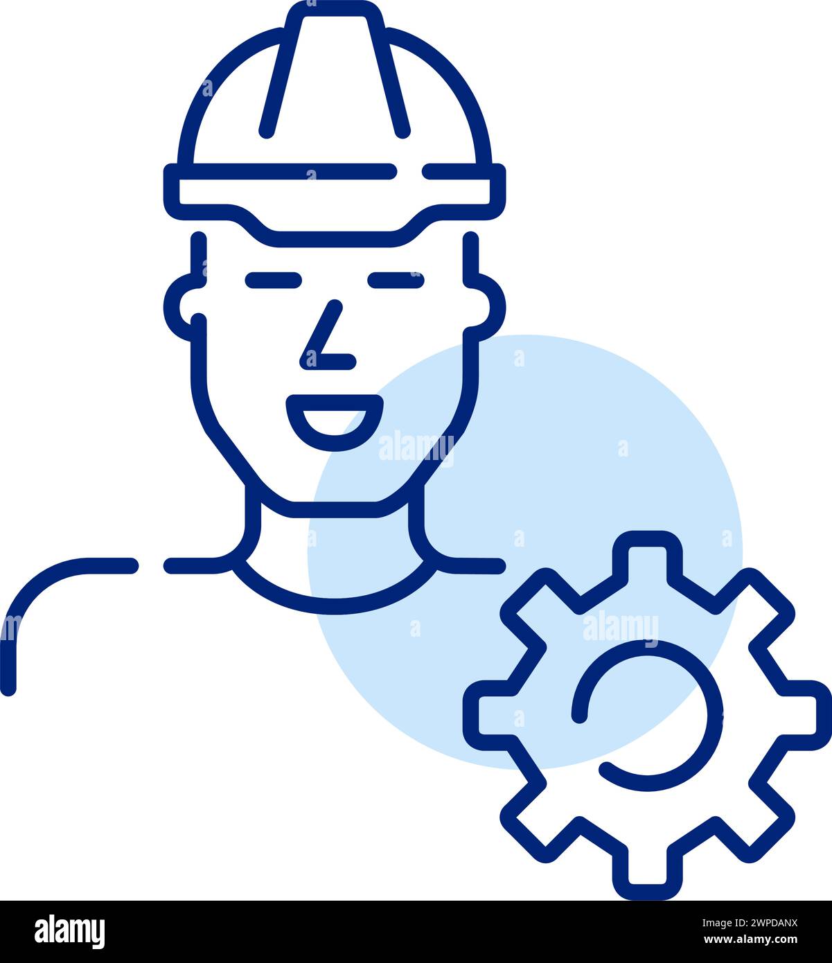 Engineer working in factory engineering Stock Vector Images - Alamy