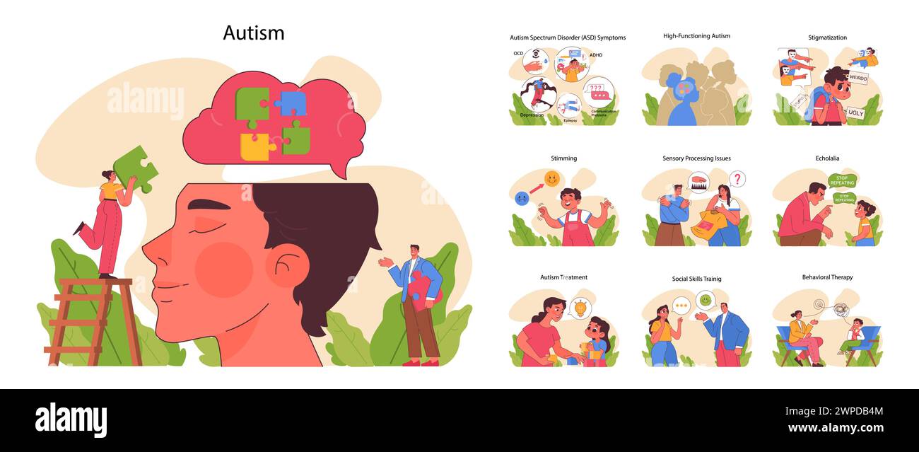 Autism awareness concept. A comprehensive look into Autism Spectrum ...