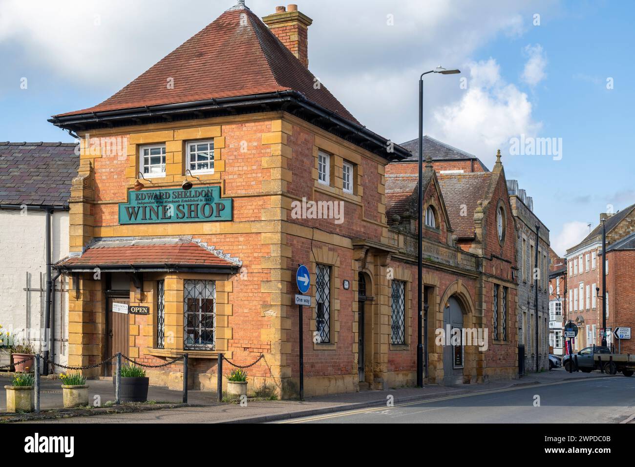 Edward Sheldon Wine shop along New Street in Shipston on Stour ...