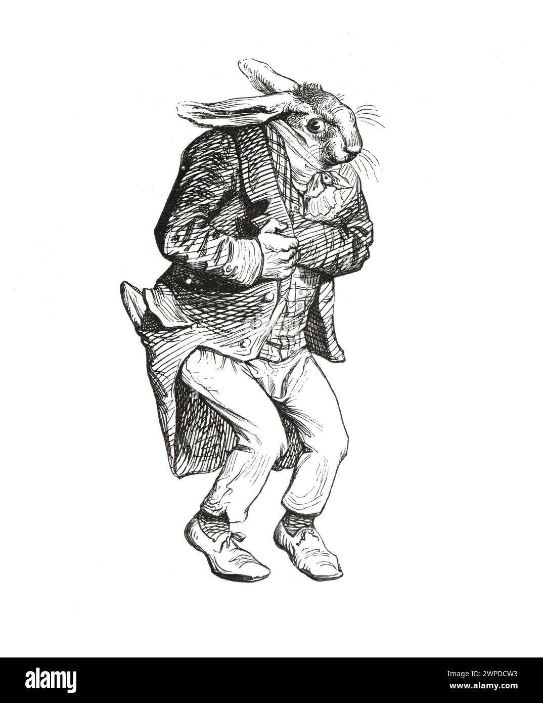 Anthropomorphic animals. Thieving rabbit. humanized cyborg animals ...