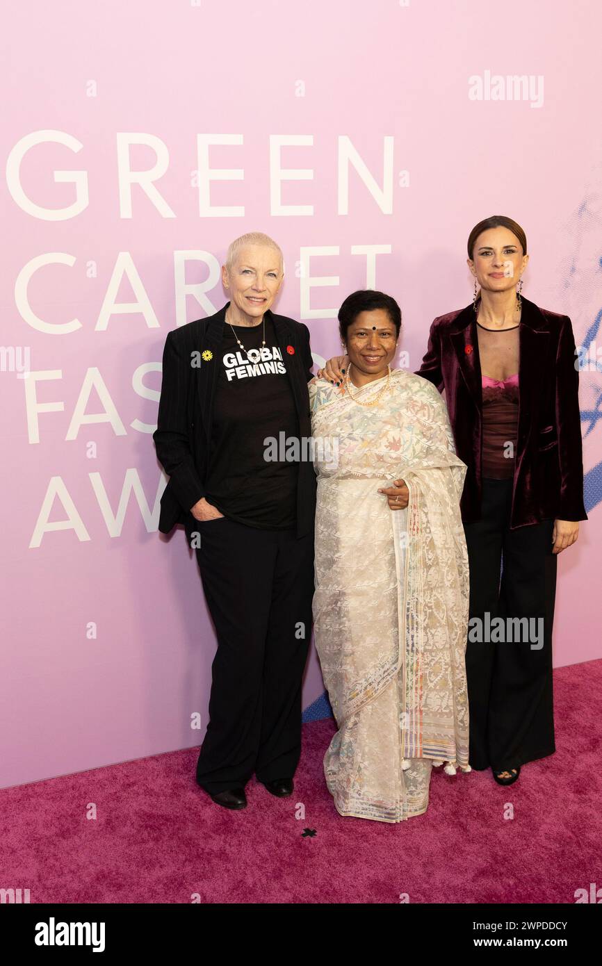 Los Angeles, USA. 06th Mar, 2024. Annie Lennox, Kalpona Akter and Livia ...