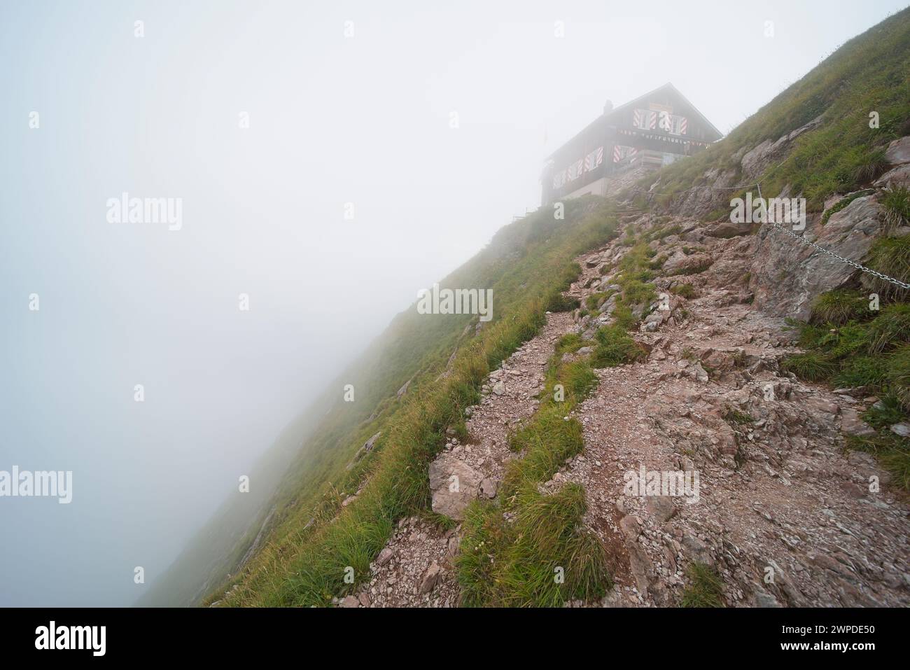 On the summit of the "Grossen mythen". The mountain is in Switzerland ...