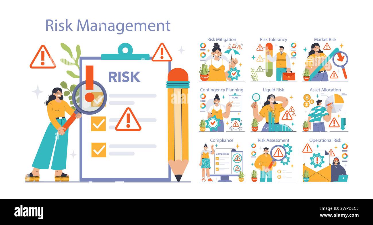 Risk Management concept. Strategic business solutions for uncertainty ...
