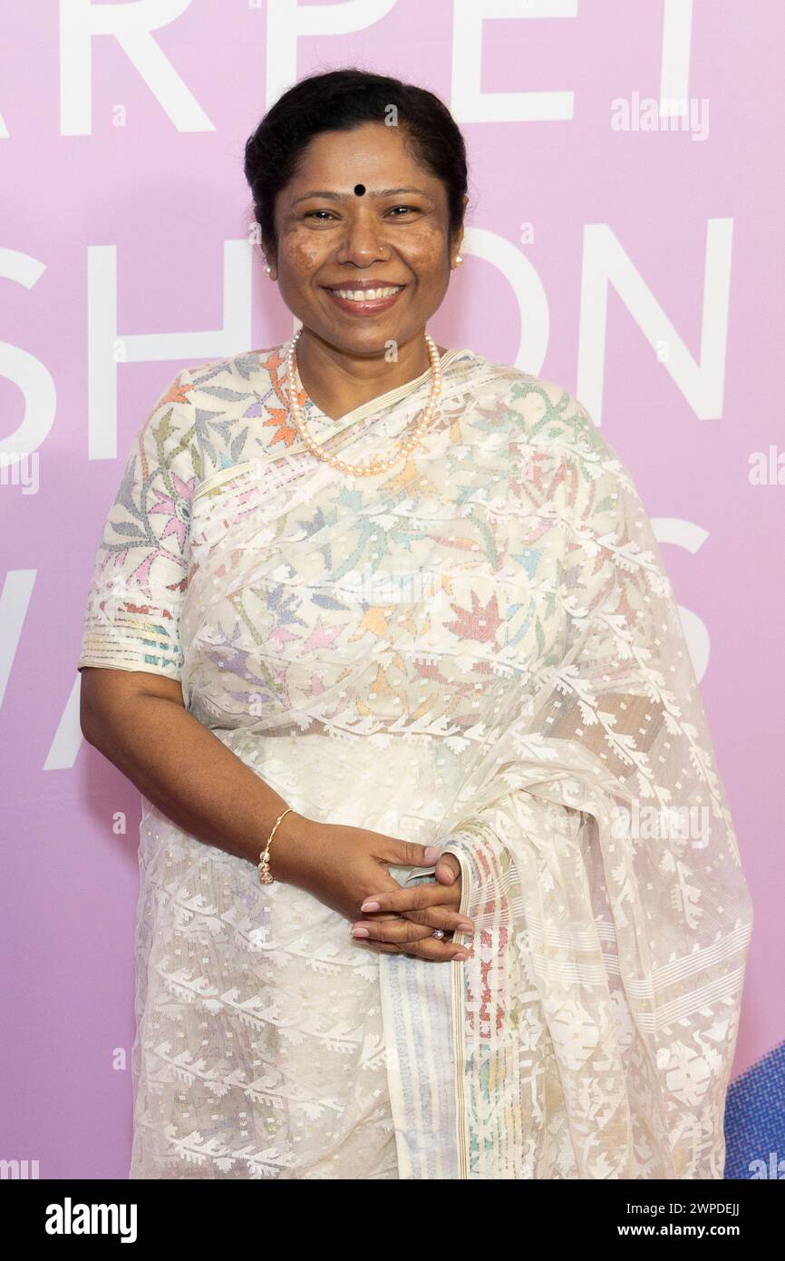 Los Angeles, USA. 06th Mar, 2024. Kalpona Akter attends the arrivals of the 2024 Green Carpet ...