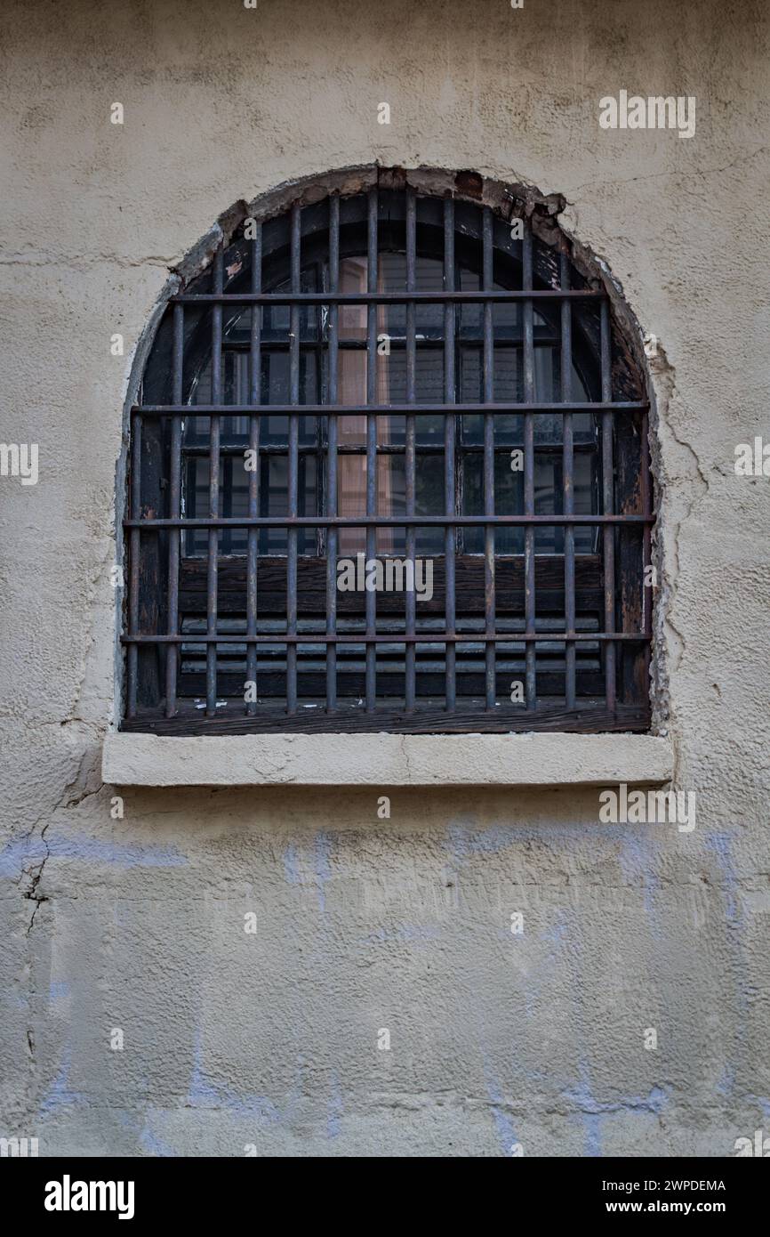 Closed windows in a cement wall with no visible view Stock Photo - Alamy