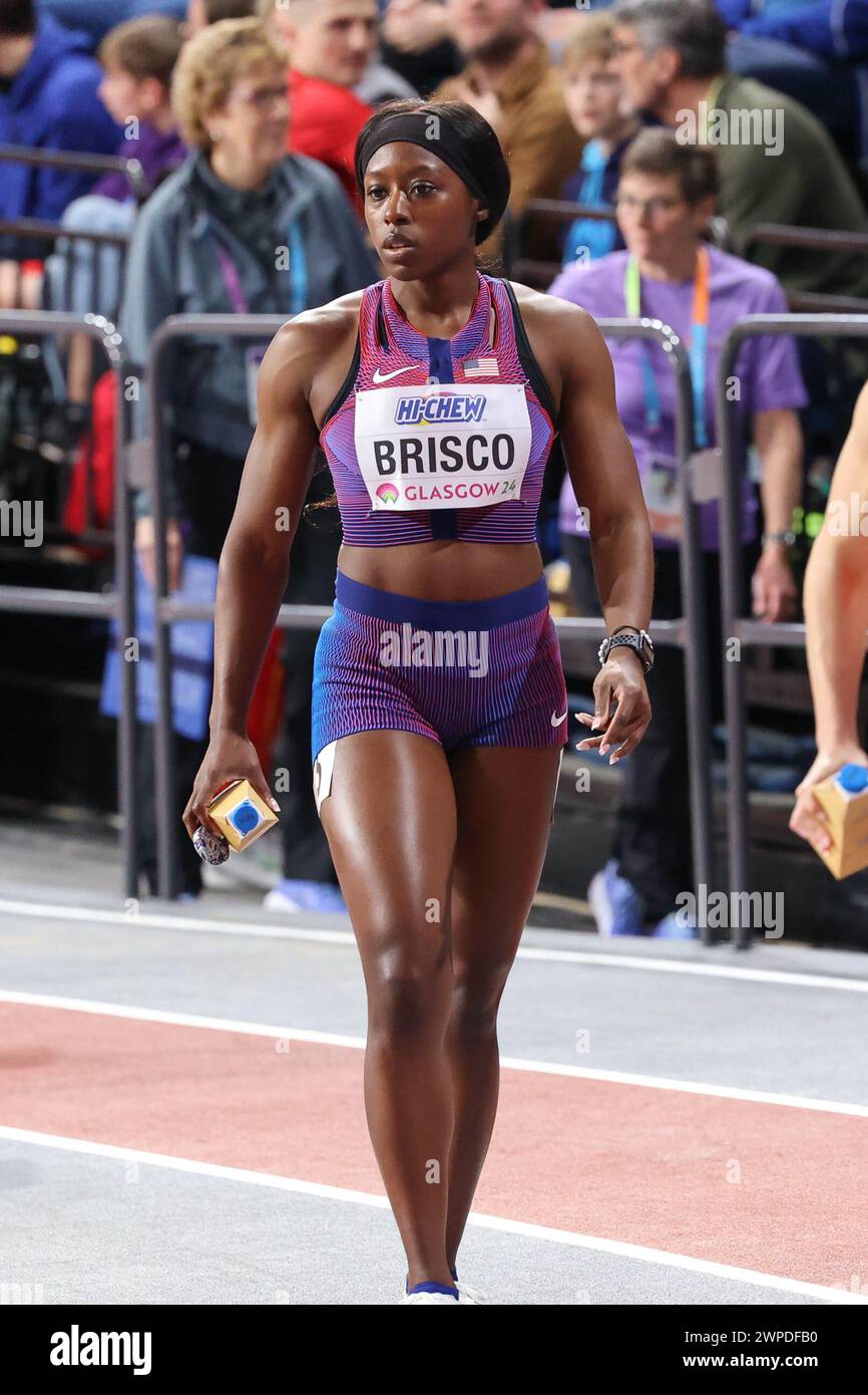 Mikiah Brisco (USA, 60 Metres) during the 2024 World Athletics ...