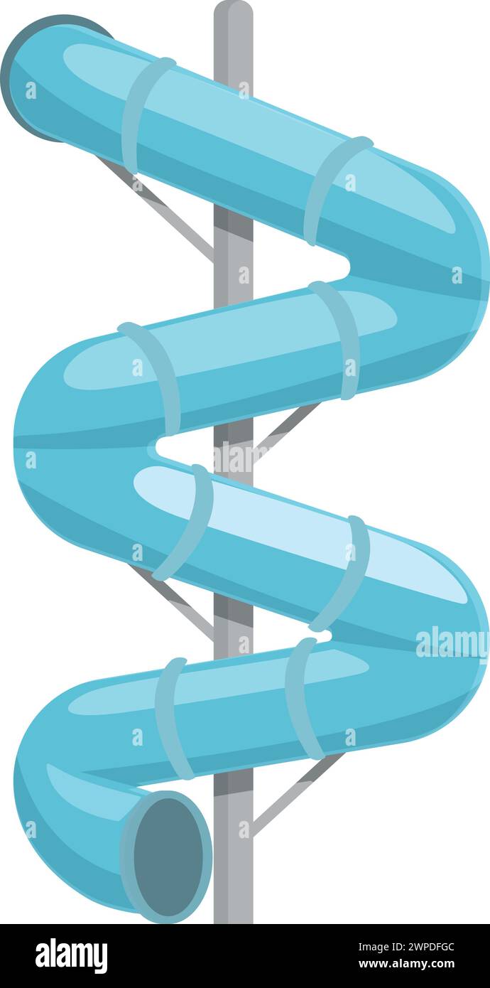 Aquapark slide cartoon icon hi-res stock photography and images - Alamy