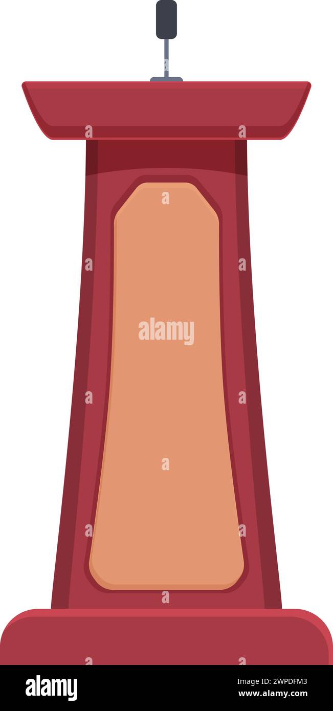 Microphone lectern stage Cut Out Stock Images & Pictures - Alamy