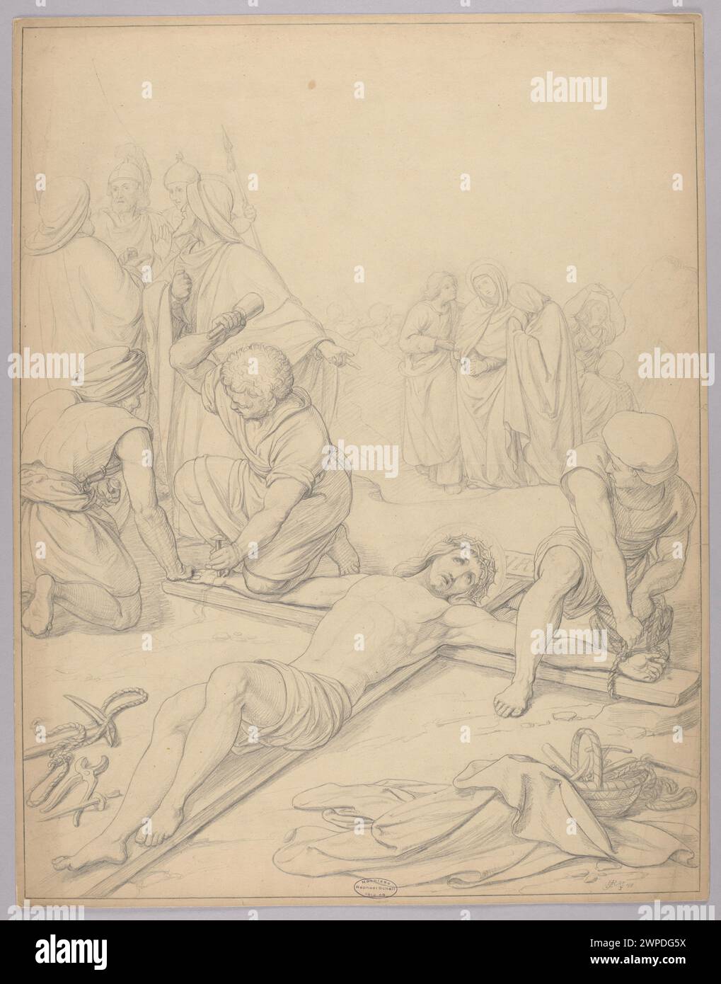 Painting crucifixion showing christ hi-res stock photography and images ...