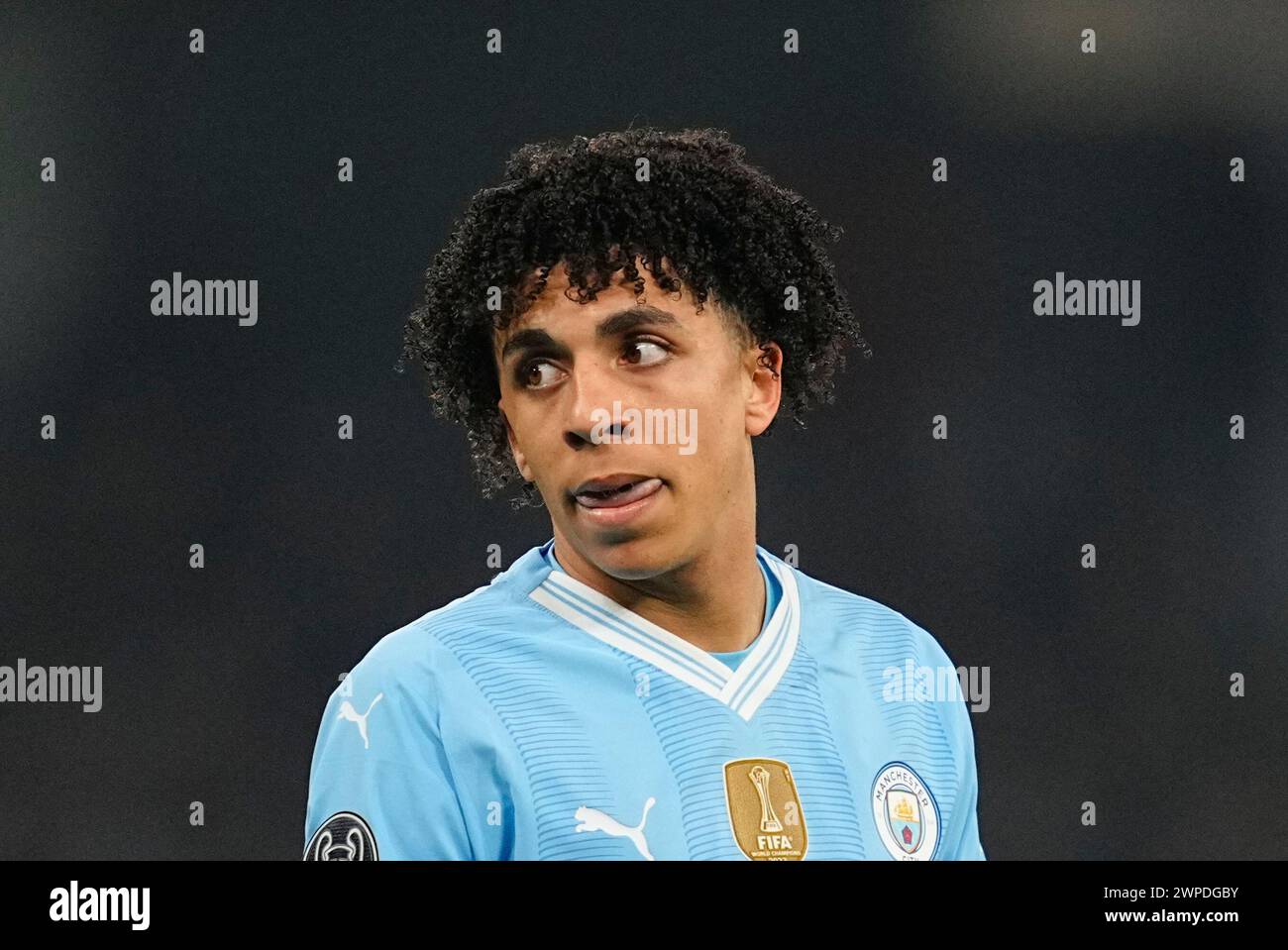 Etihad Stadium, Manchester, UK. 06th Mar, 2024. Rico Lewis (Manchester ...