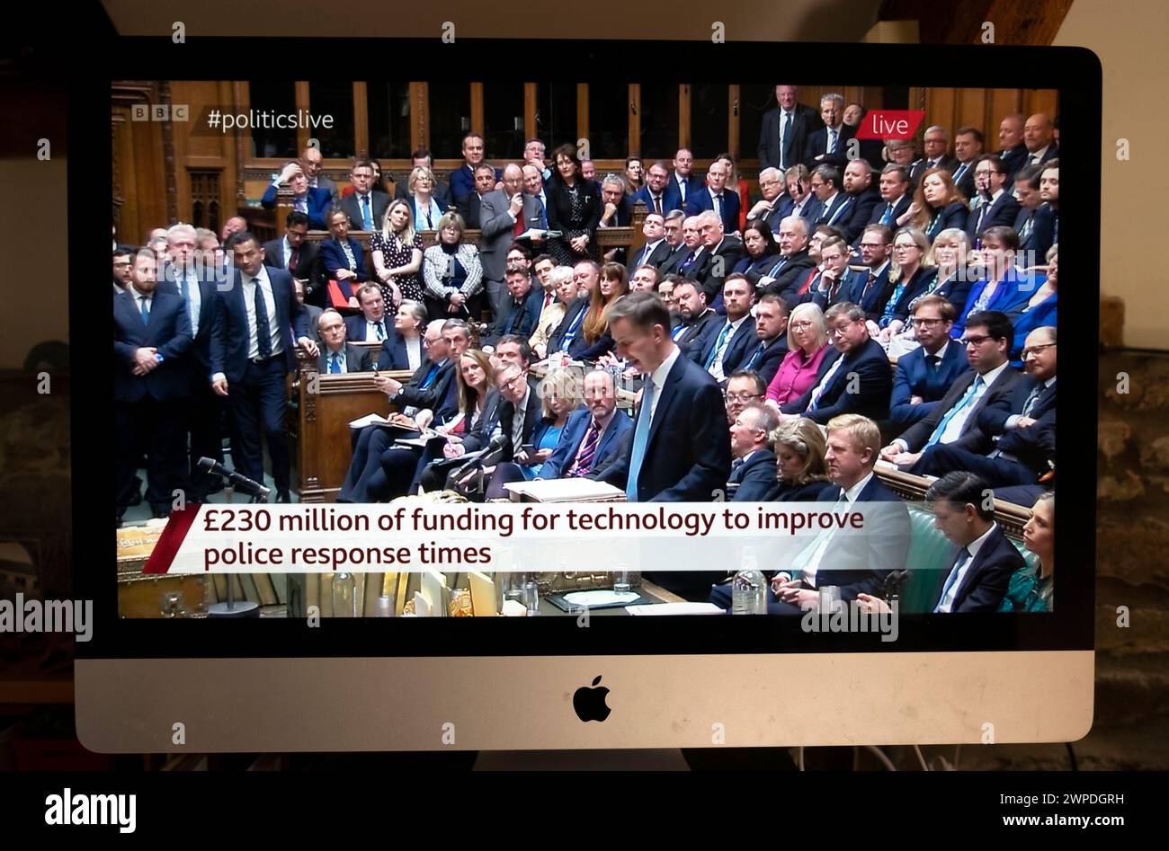 Jeremy Hunt Tory Conservative Chancellor of the Exchequer delivers ... Jeremy Hunt Tory Conservative Chancellor of the Exchequer delivers ...